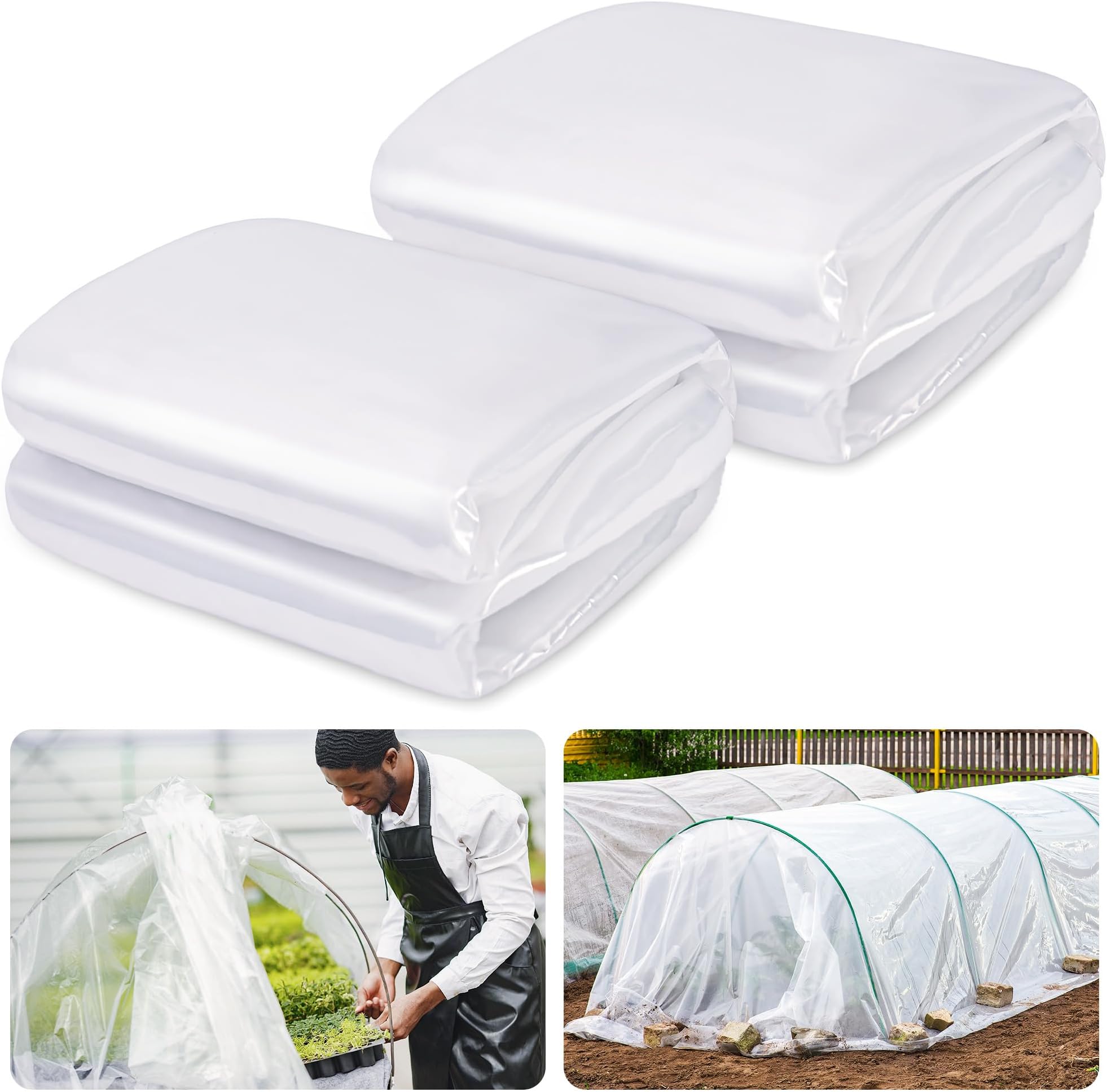 Amazon.com: KQYSLXG 6 Mil Thick Film Greenhouse Plastic Sheeting, 10x26 ...