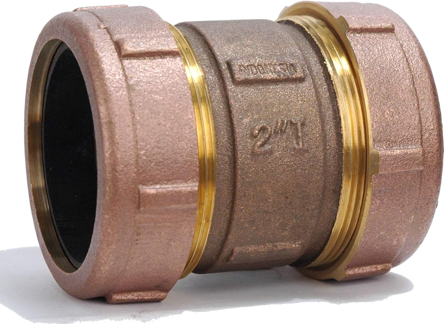 Amazon.com: Brass Moody Compression Coupling with 2-Inch Iron Pipe Size ...
