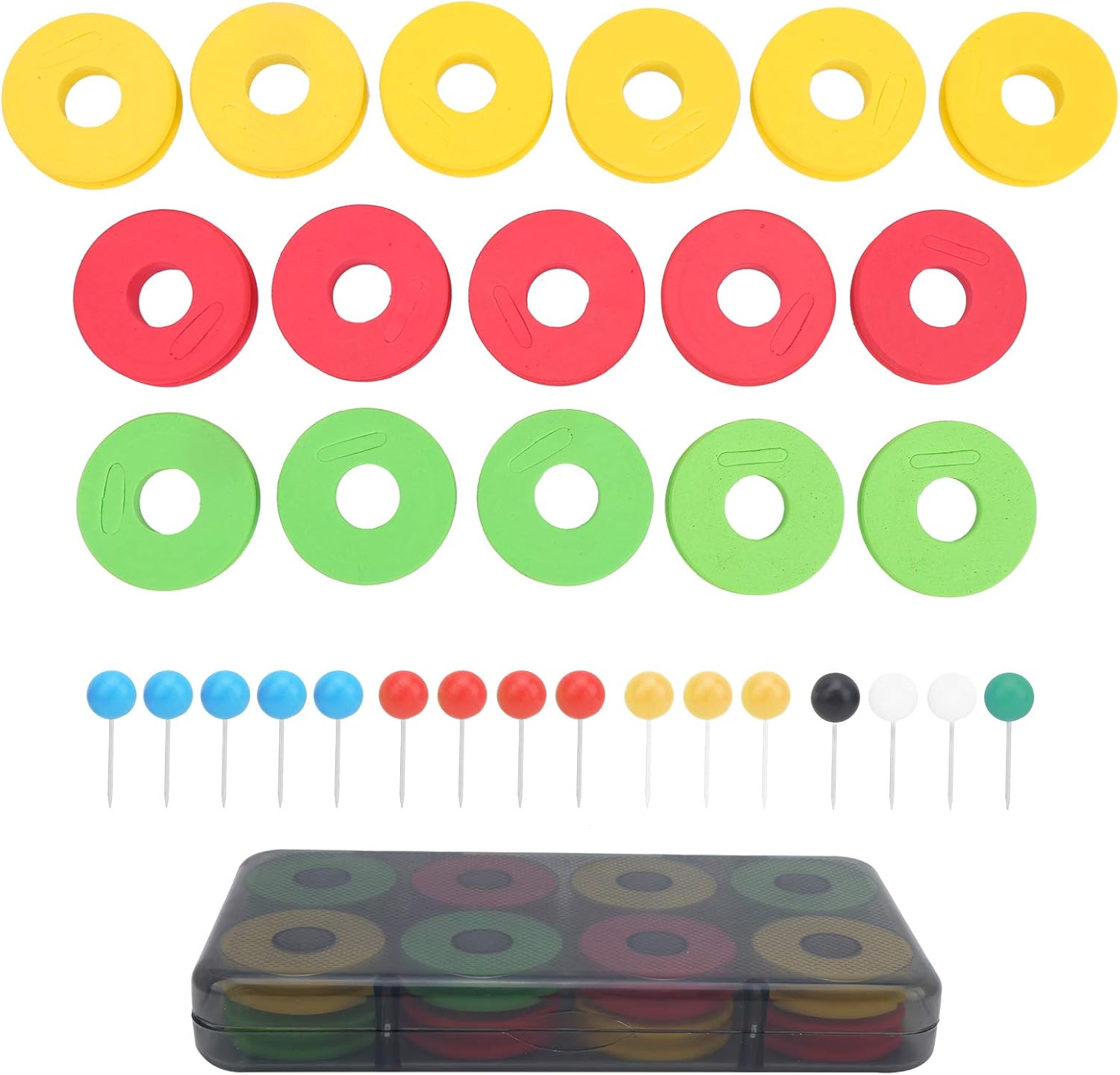 Fishing Line Storage Fishing Foam Spools, 16pcs Mix Color Fishing Line ...