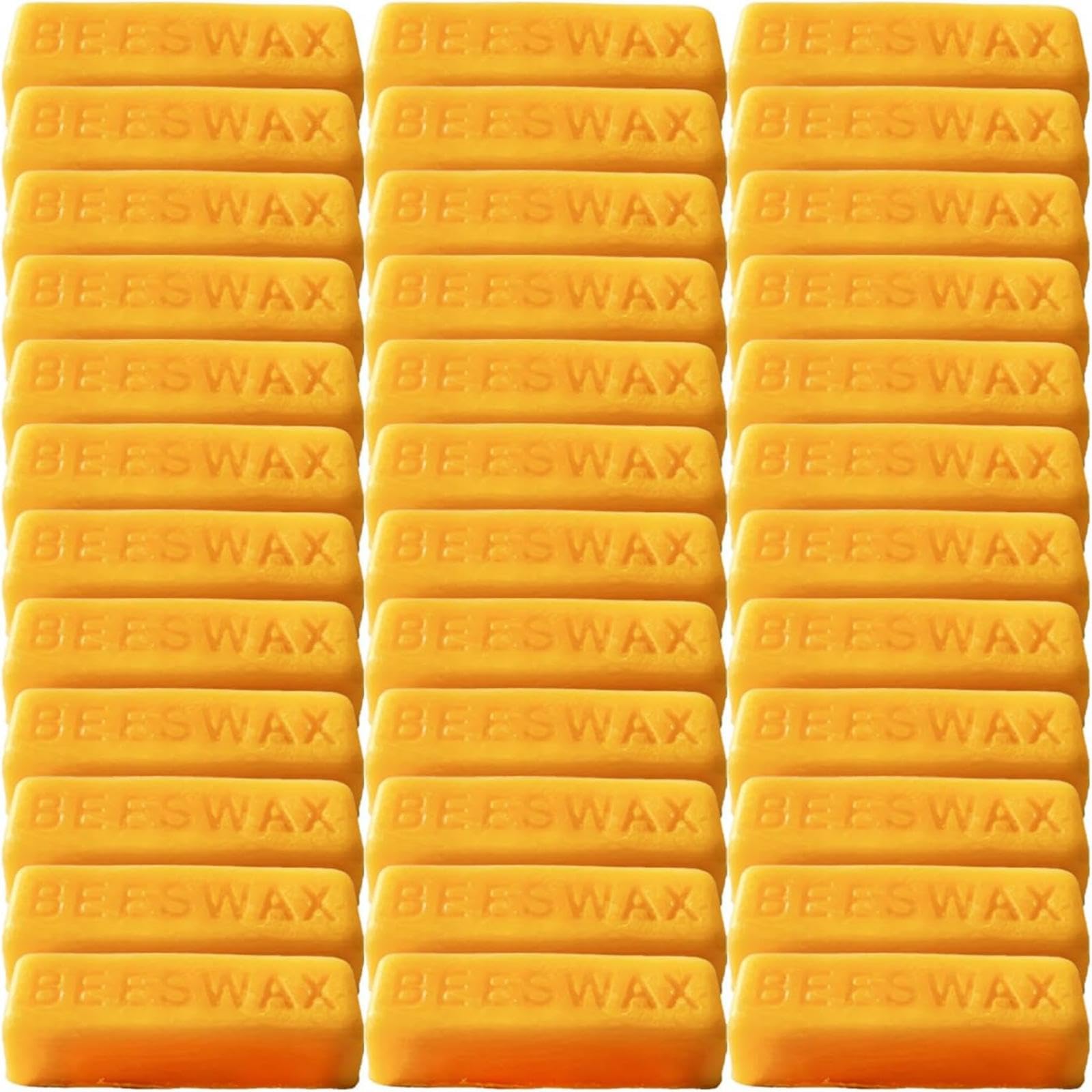 TooGet 36Pcs Yellow Beeswax Bars, Natural Beeswax Block Bees Wax Pure ...