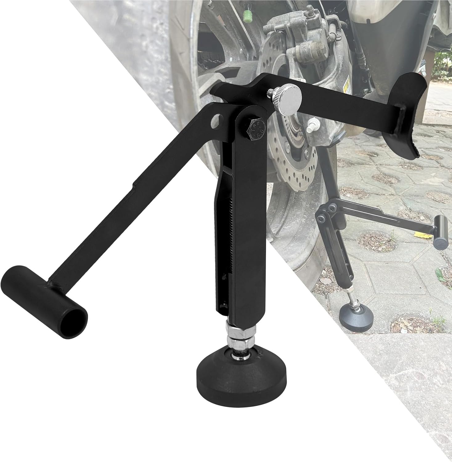 HDBUBALUS Motorcycle Jack Kickstand Wheel Support Side Stand Paddock ...