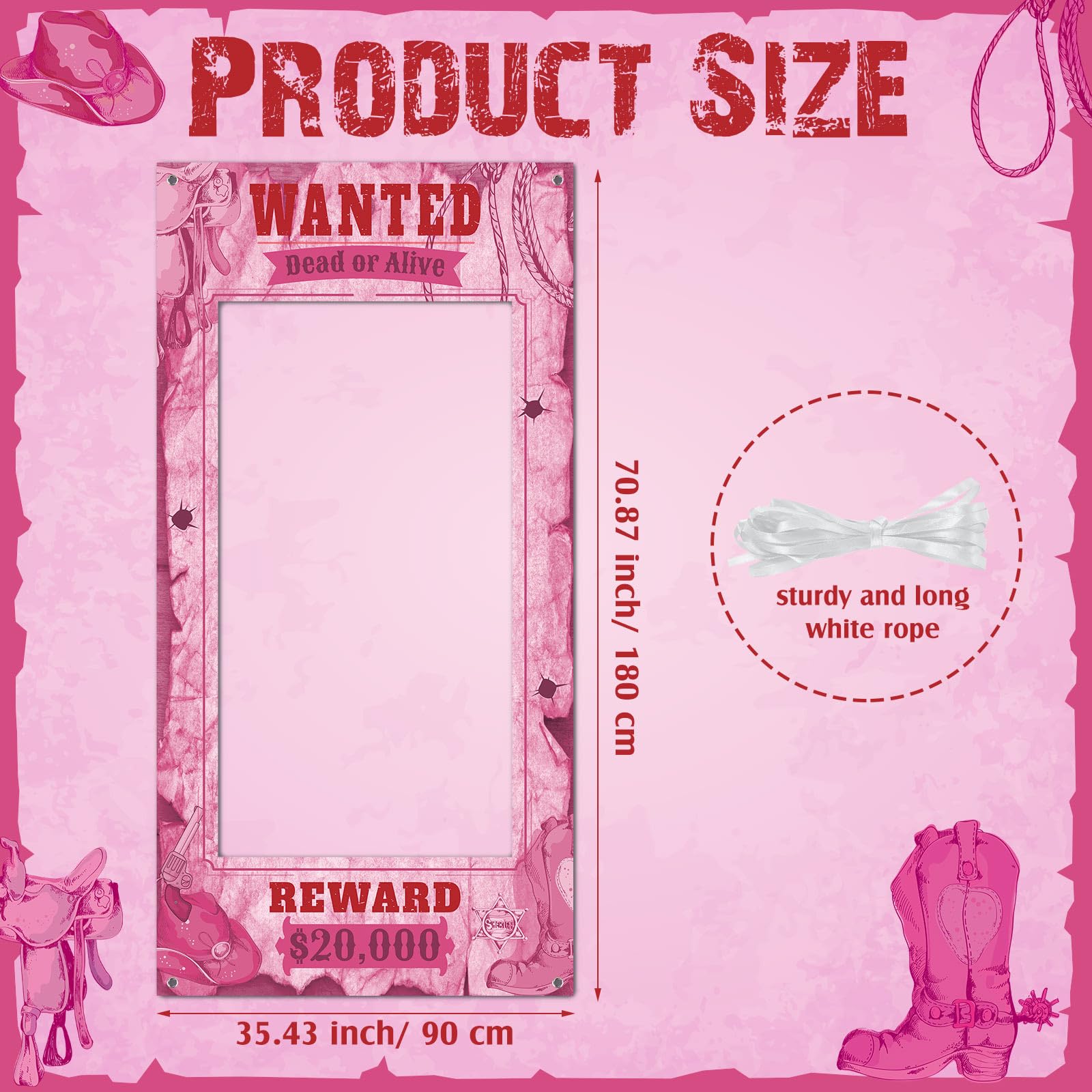 Snapklik.com : Funrous Wanted Poster Photo Prop Western Photo Booth ...