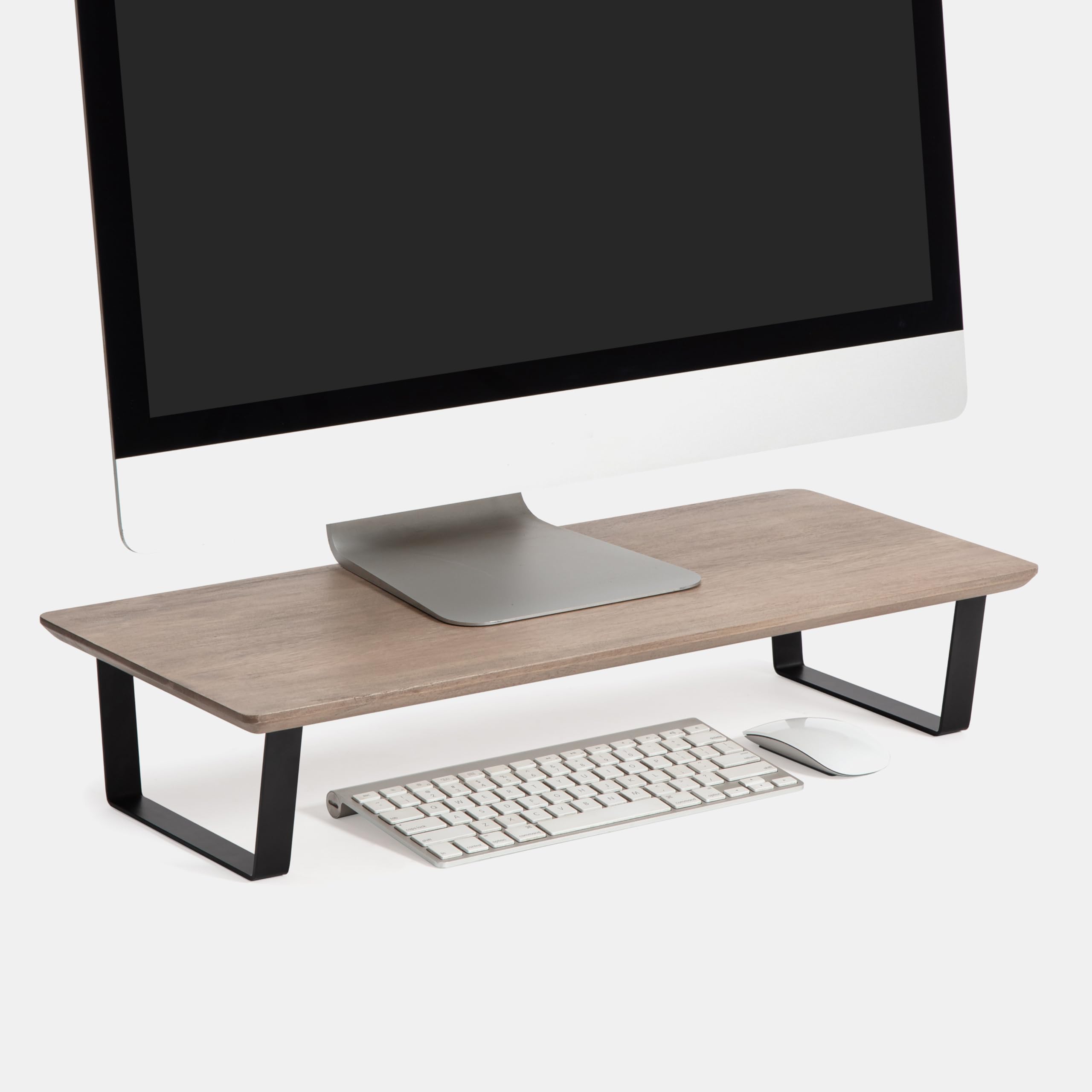 Amazon.com: Anji Mountain Wood Monitor Stand Riser Desk Desktop ...
