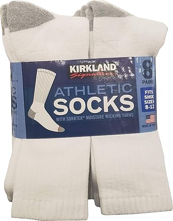 Athletic men socks Kirkland signature with sorbtek moisture wicking ...
