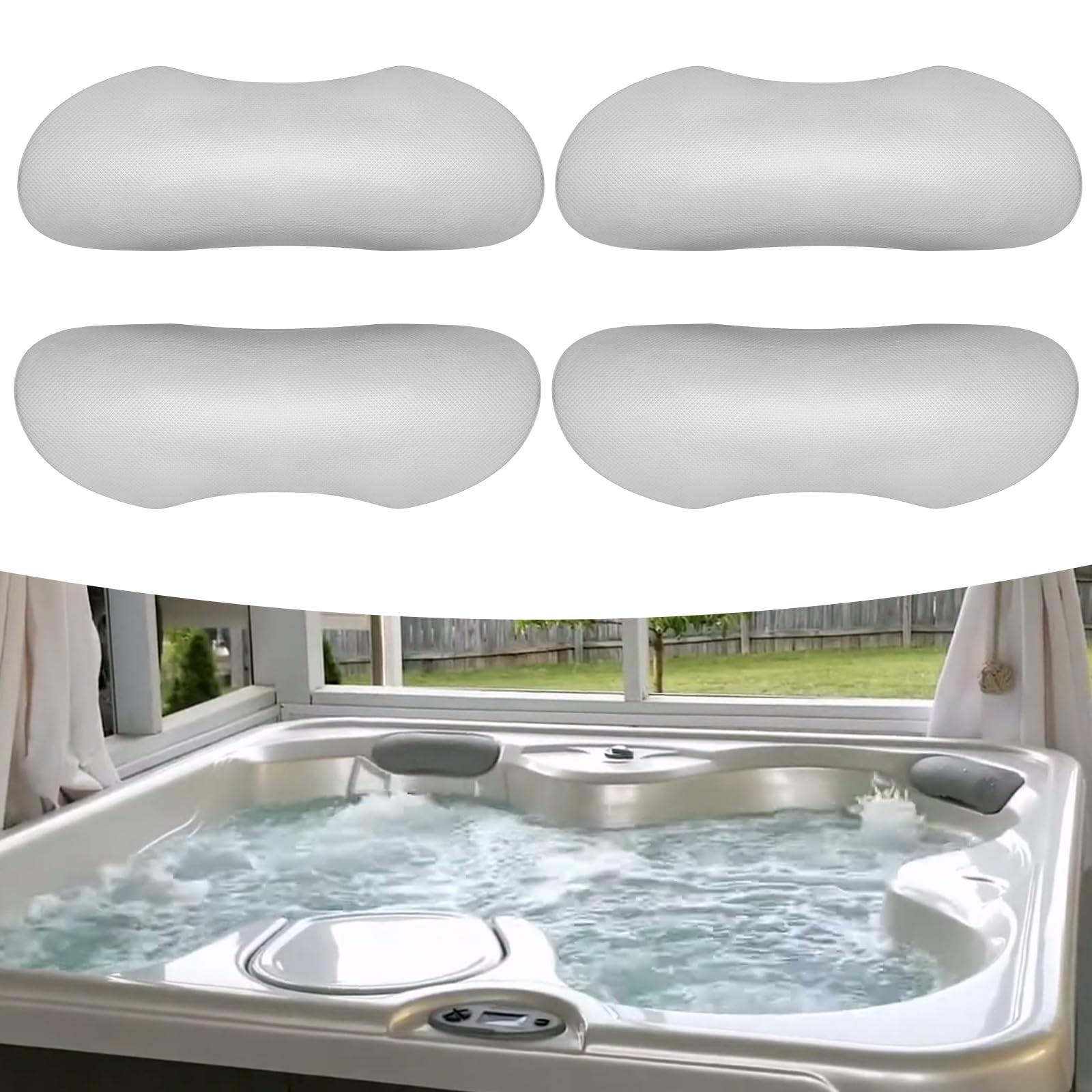 Amazon.com: 4 Pack 77444 Grey Pillow Replacement for Hot Spring/Hot ...