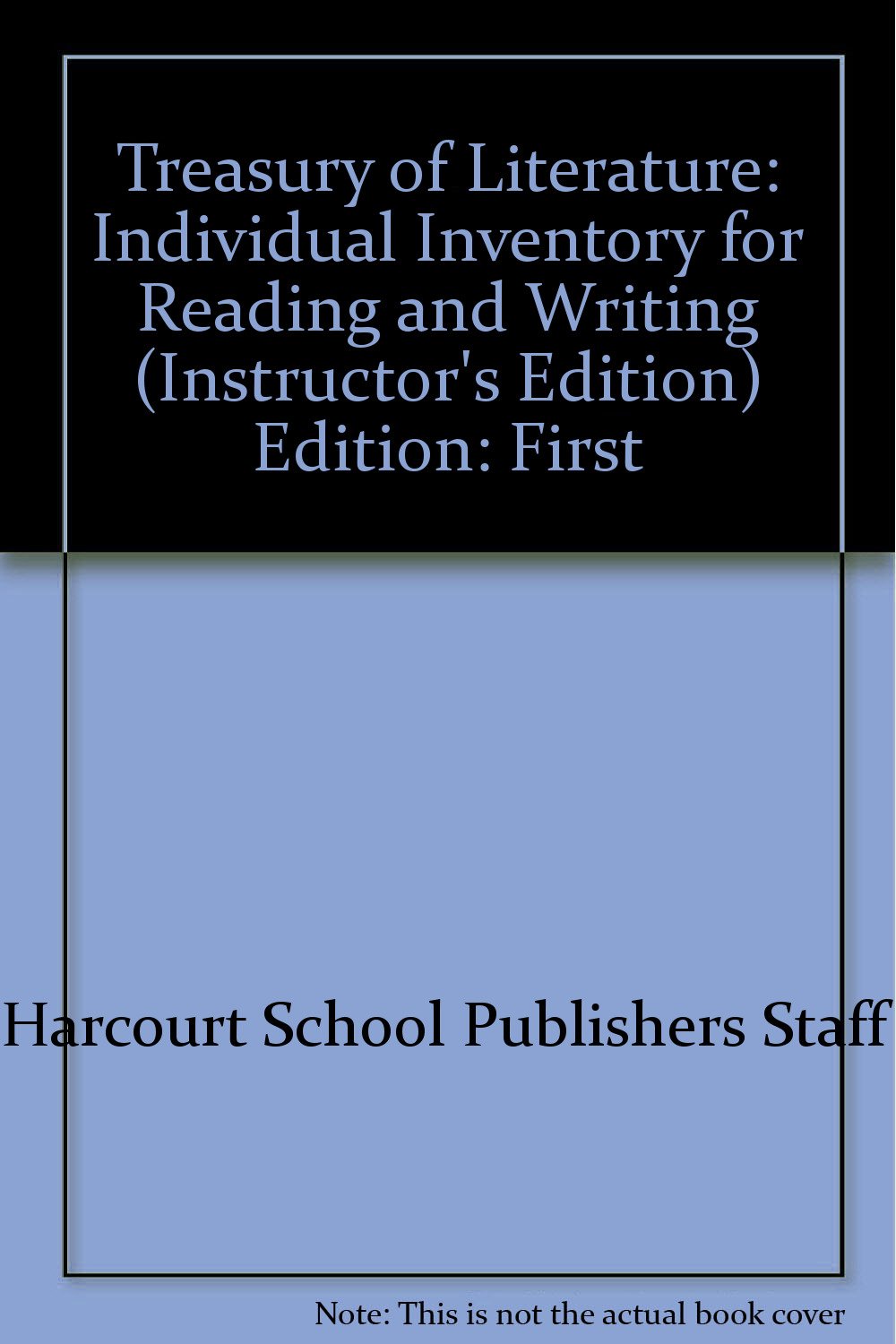 Individual Inventory For Reading And Writing Grades 1-8 (Treasury of ...