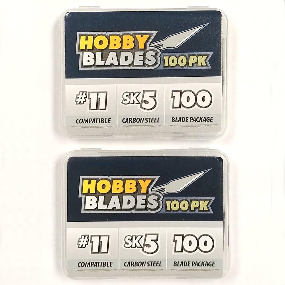 Amazon.com: #11 Hobby Blades - Precision Cut SK5 Carbon Steel for Art ...