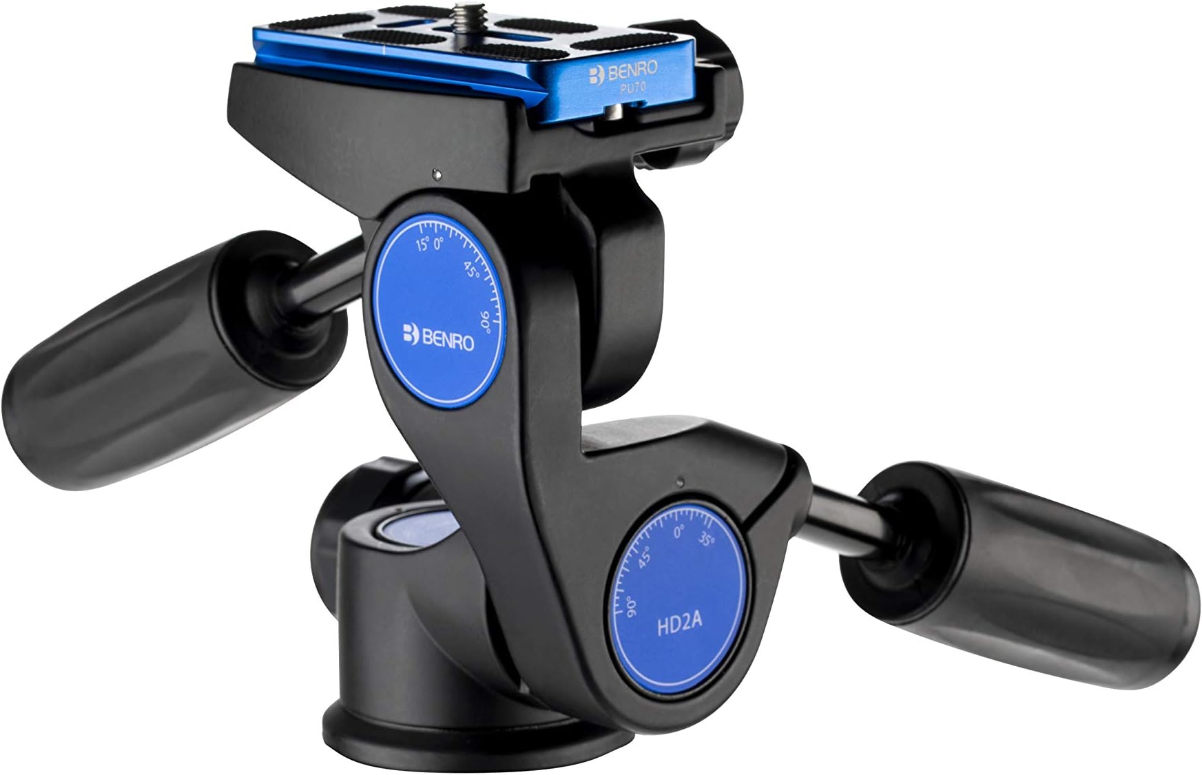 Amazon.com : Precision 3-Way Geared Tripod Head with Quick Release ...