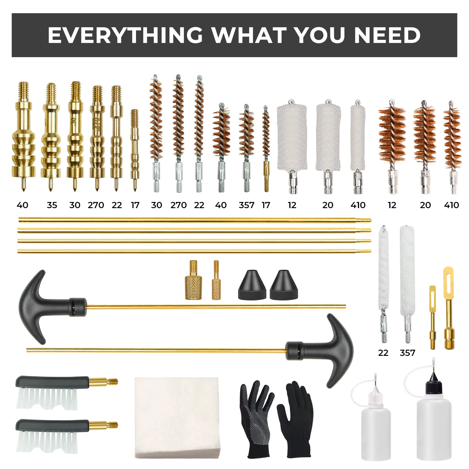 Snapklik.com : Tacsnake Universal Gun Cleaning Kit Hunting Handgun ...