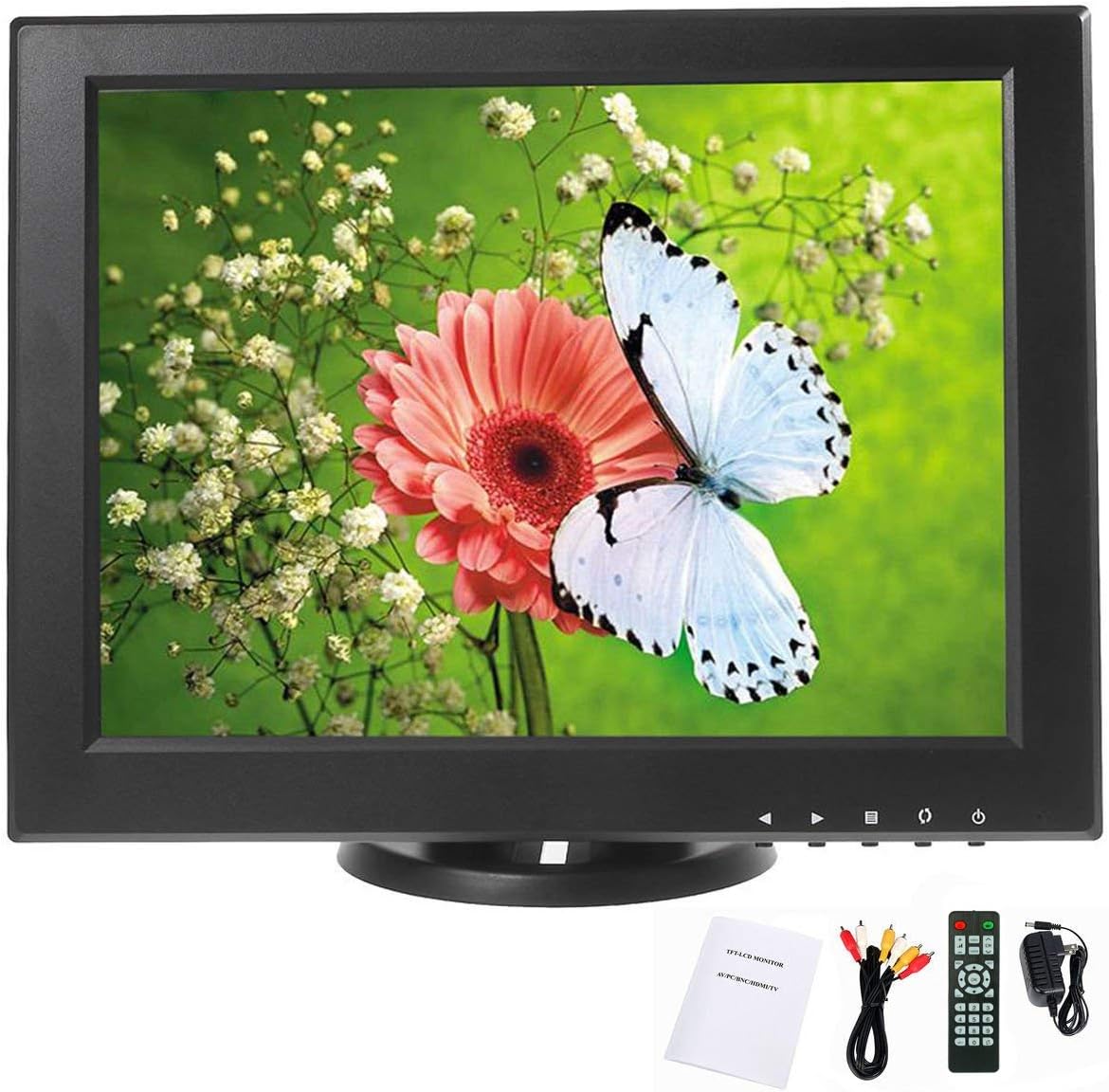 Amazon.com: Yaeccc 12 inch LCD Security Monitor 800x600 Resolution ...