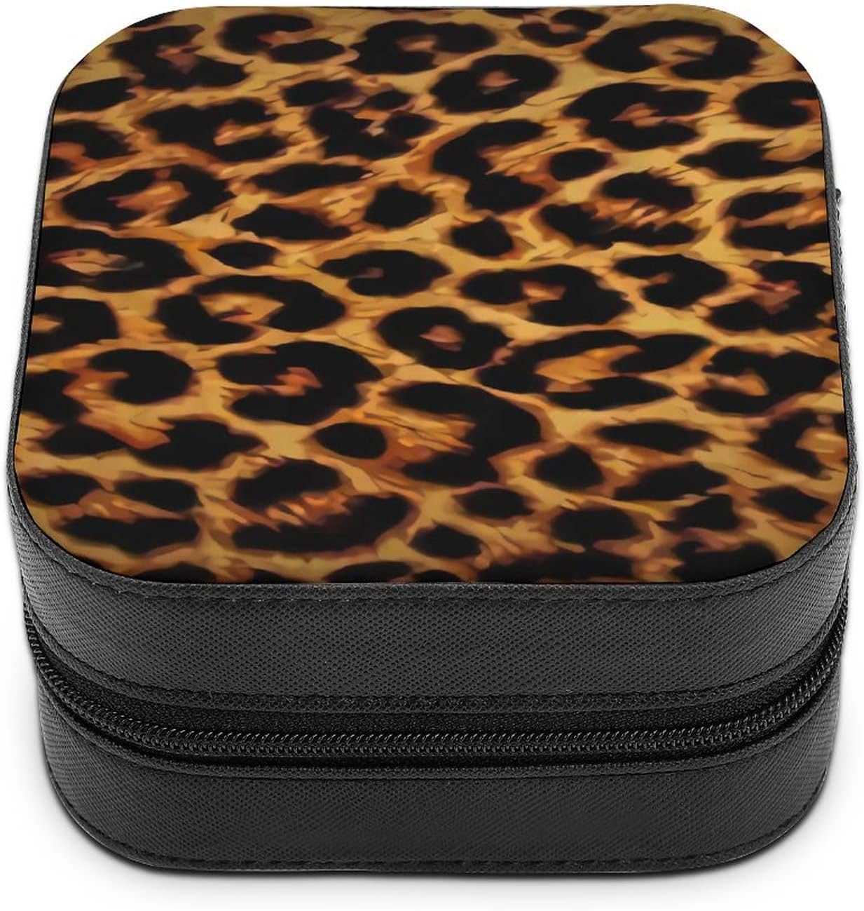 Amazon.com: RQZWDQ Funny Leopard Animal Print Jewelry Box Leather ...