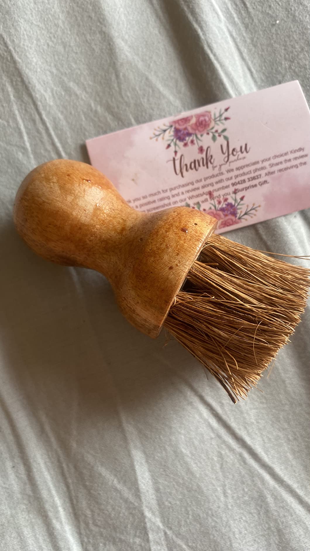 Palmera Natural Coir Tawa Brush for Spreading Oil on Dosa Tawa, Iron ...