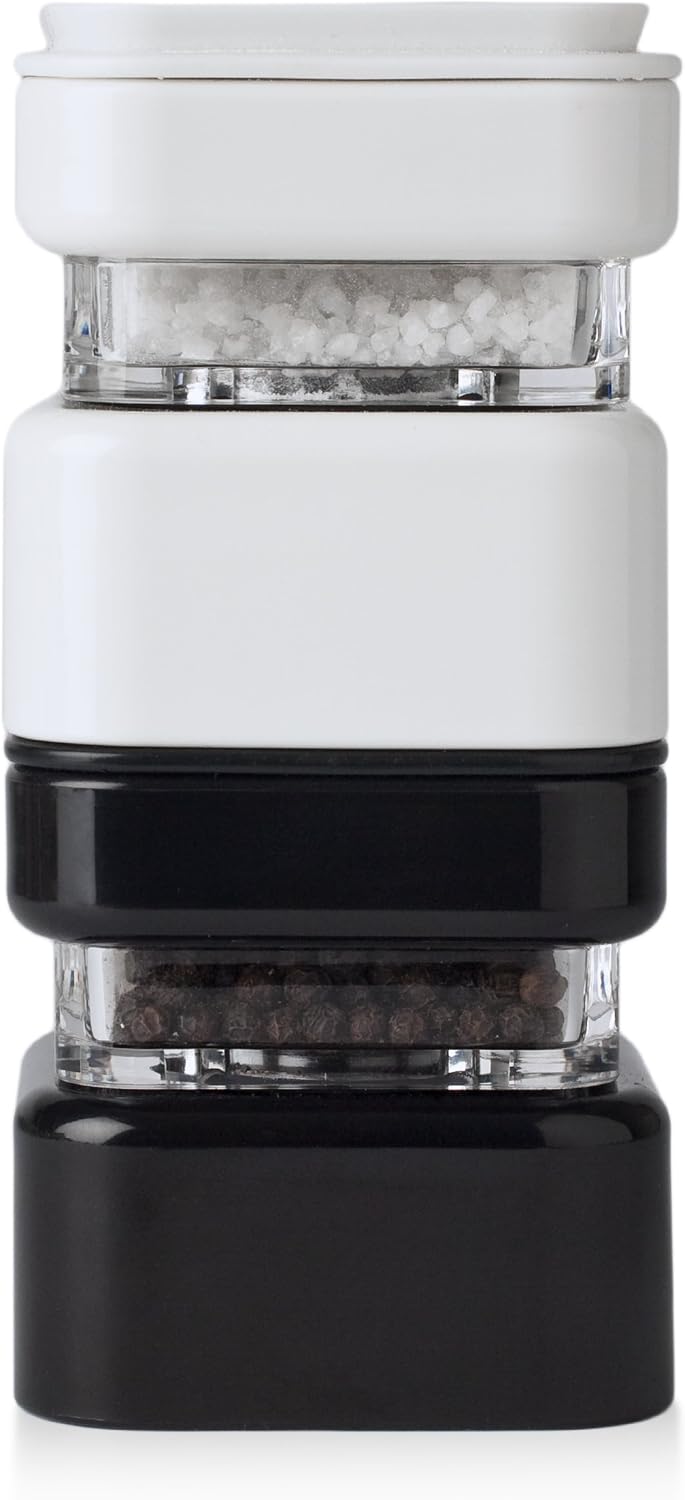 Amazon.com: Zak Designs Square Stacking Salt and Pepper Mill Set, Black ...