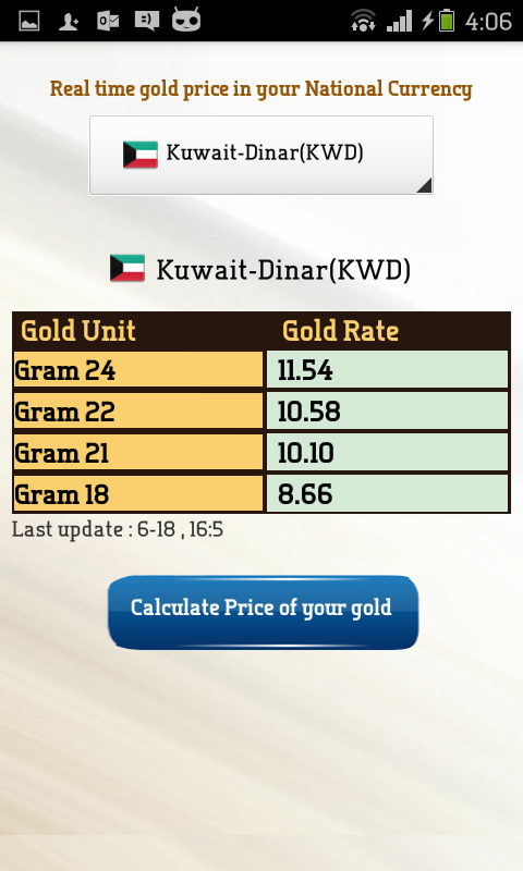 Gold Price - App on Amazon Appstore