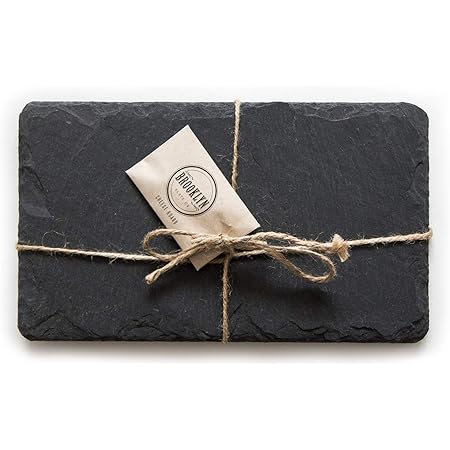 Amazon.com | Brooklyn Slate Co. Slate Cheese Board (7x12, Black ...
