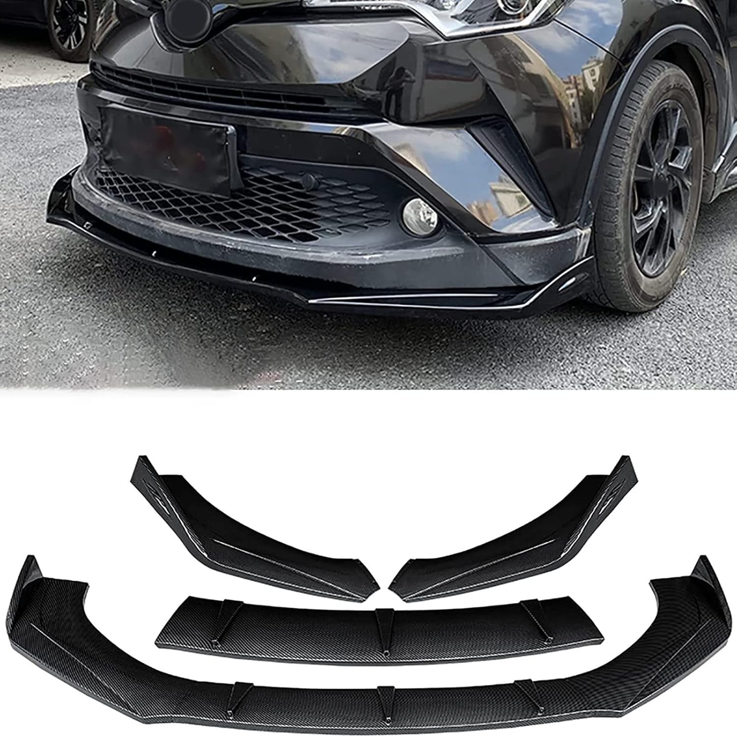 Auto Spoiler vorne, Auto Frontspoiler Stoßstange Lip Spoiler für Tesla ...