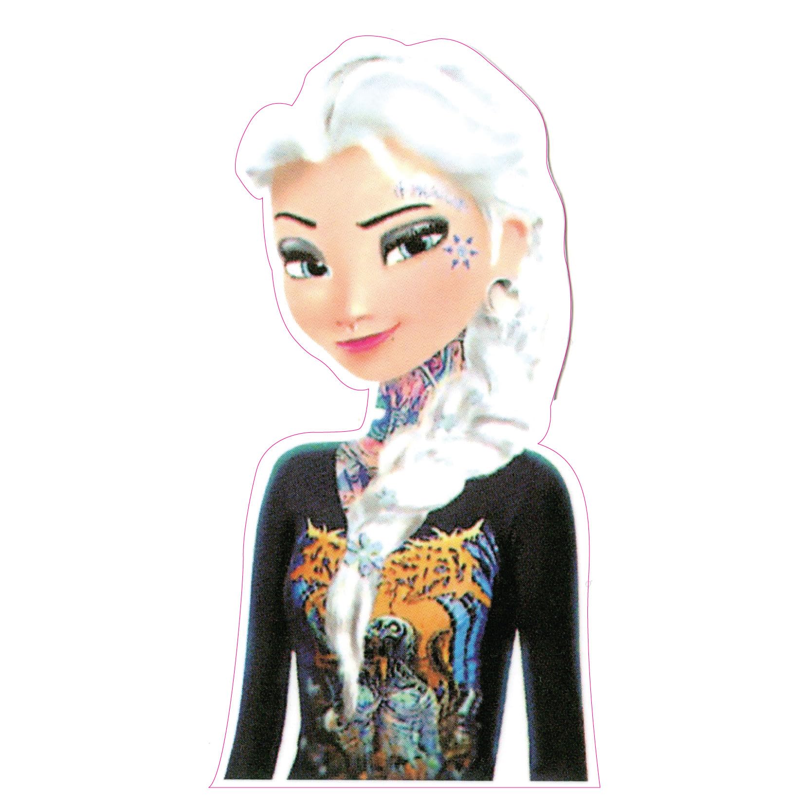 Amazon.com: Sticker Bomb Vinyl - Badass Princess Elsa Frozen 3 Sticker ...