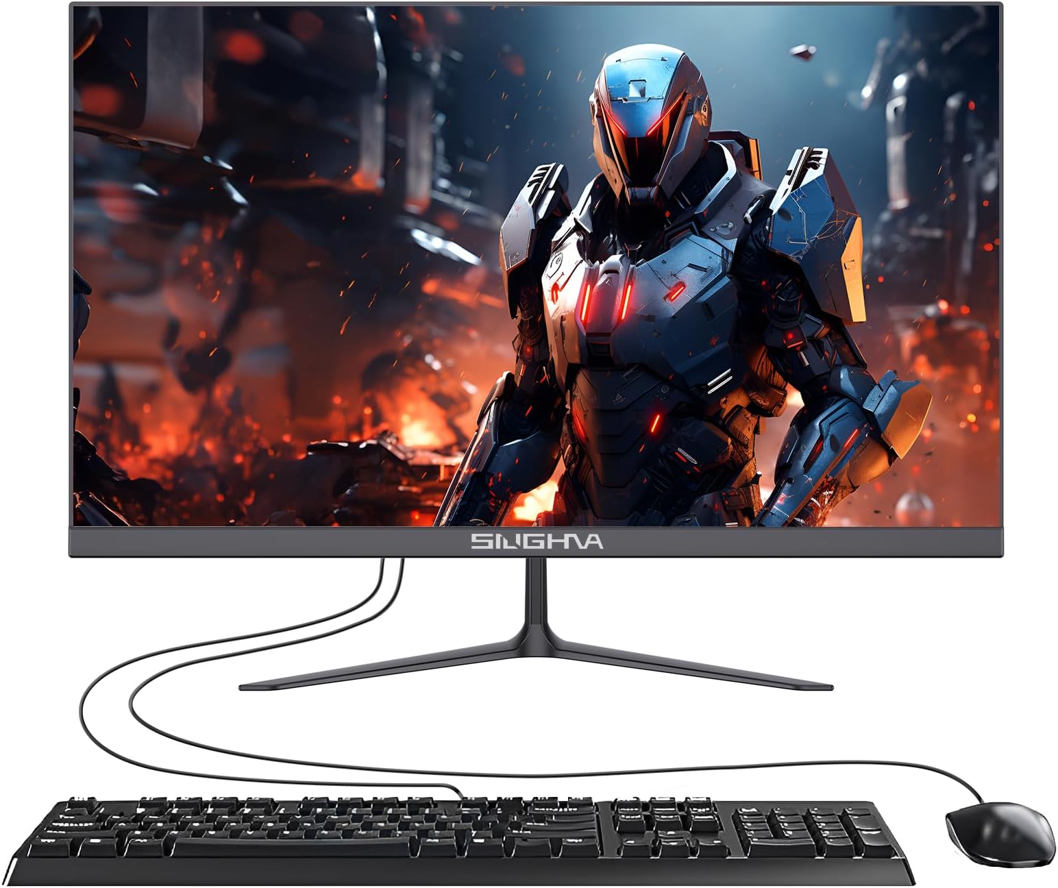 Amazon.com: All-in-One Desktop Computer PC, 24" FHD N5095 Quad-Core ...