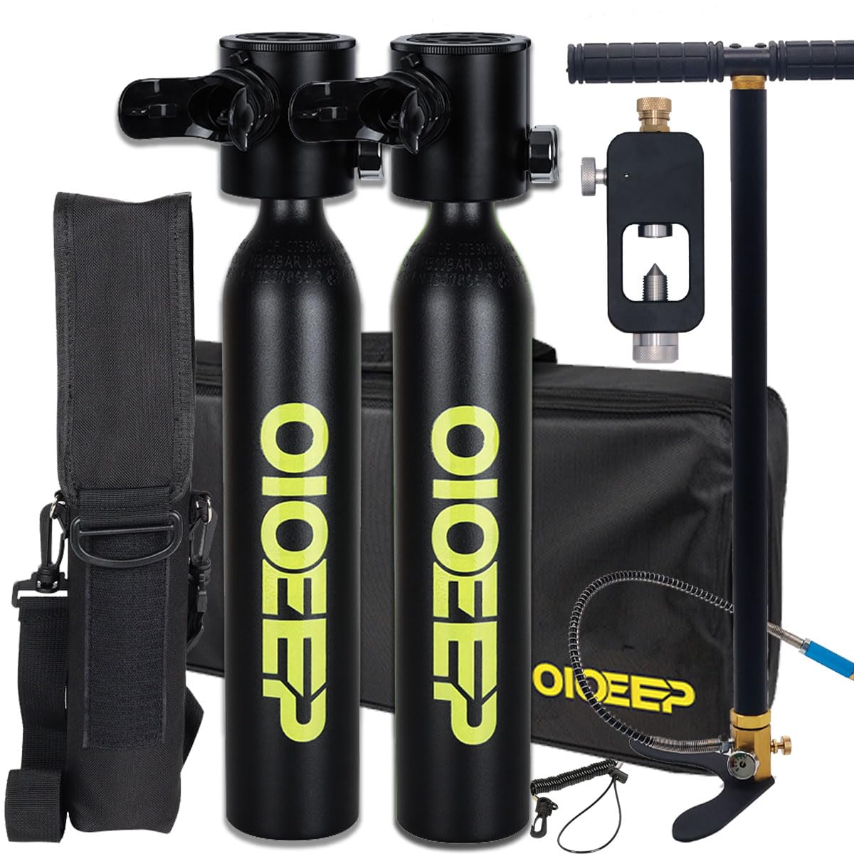 OIOEEP Mini Scuba Diving Tank, 0.5L Dive Portable Lungs Kit, Diving ...