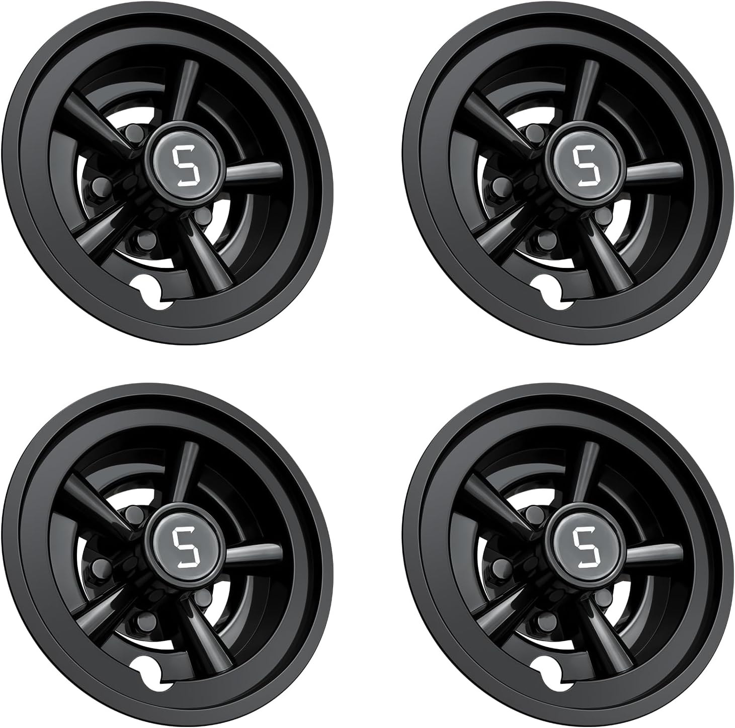 Amazon.com: Shu-Ran 8 Inch Golf Cart Wheel Cover Hub Caps, Universal ...