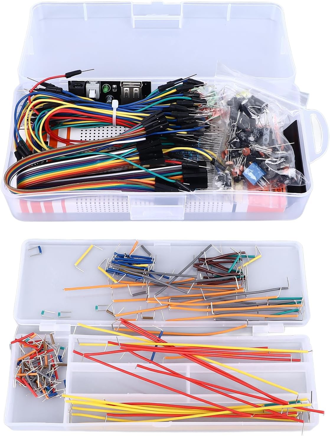 Amazon.com: Electronic Component Kit & Total 830 Pcs, LED Diodes, Metal ...