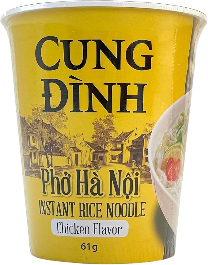 Amazon.co.jp: CUNG DINH インスタントフォー鶏肉風味 カップ 61g（10個セット）PHO GA CUNG DINH COC : 食品・飲料・お酒