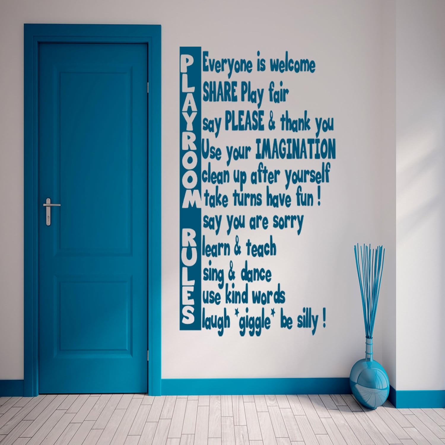 Playroom Rules Wall Stickers at Virginia Lyman blog