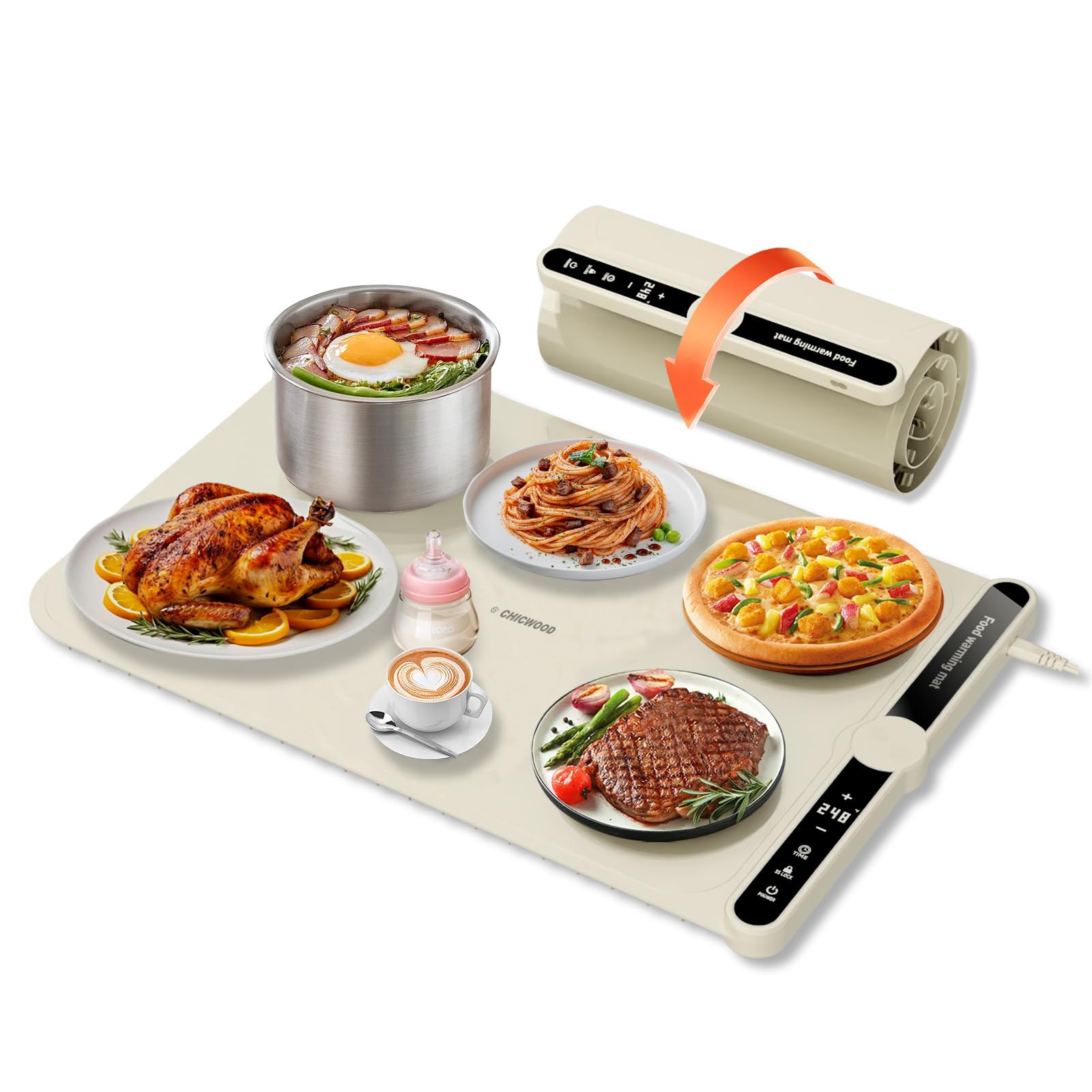 Amazon.com: Food Warming Mat - Electric Warming Tray, 9 Temperature ...