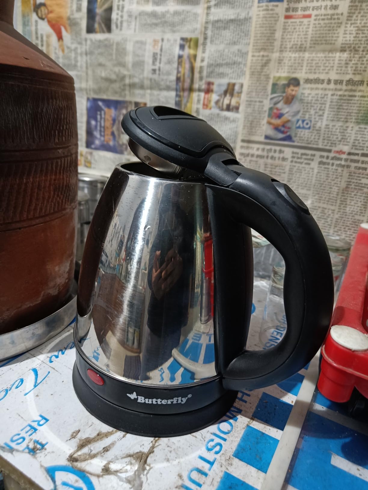 Butterfly EKN 1.5 Litre Stainless Steel Electric Kettle | 1500 W | 360 ...
