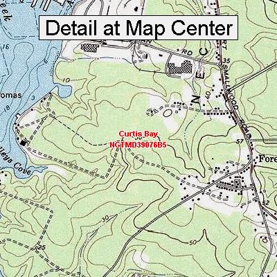 Amazon.com: USGS Topographic Quadrangle Map - Curtis Bay, Maryland ...