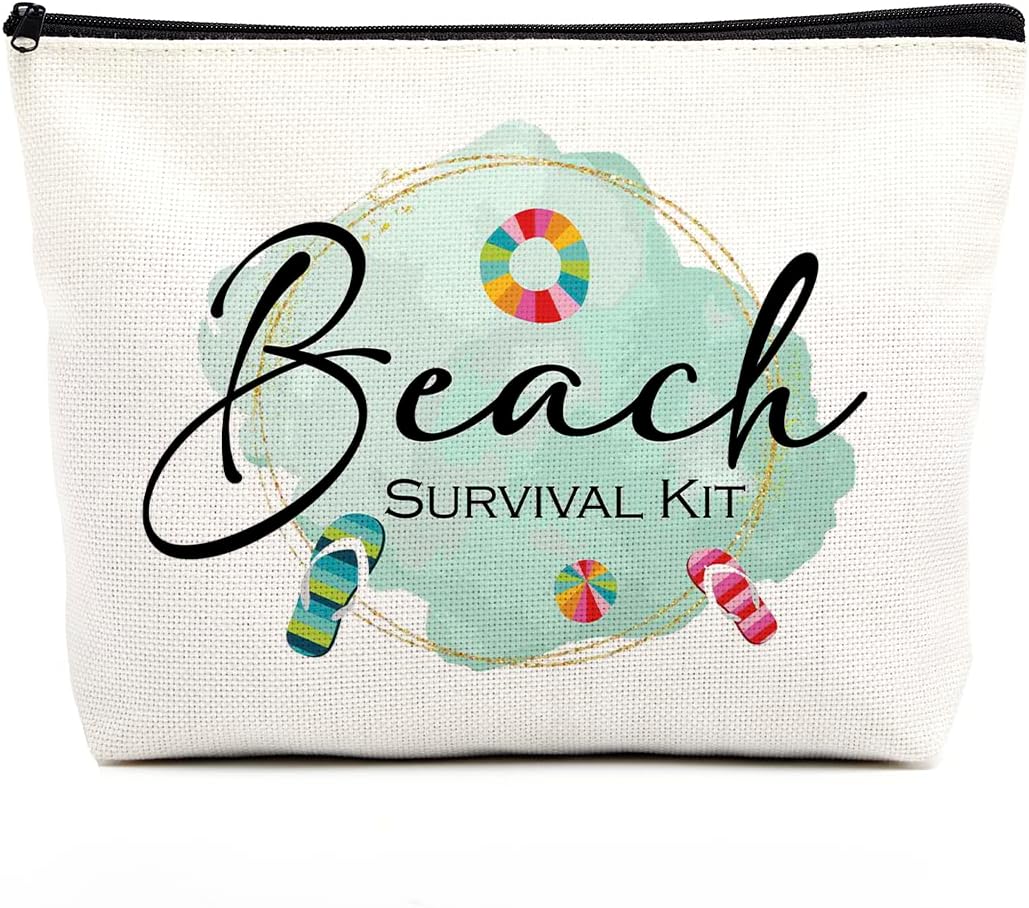 Amazon.com: Beach Bag Beach Makeup Bag Beach Bags for Women Funny Beach ...