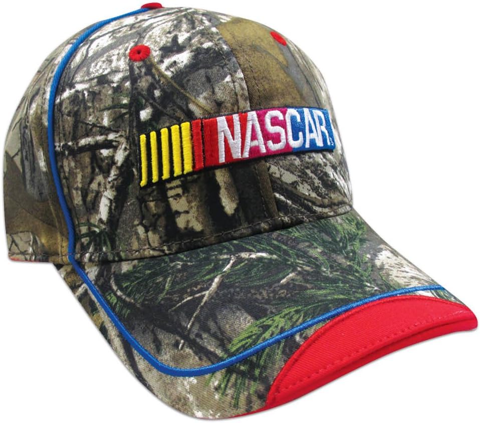 NASCAR Logo Realtree Camo Hat at Amazon Men’s Clothing store