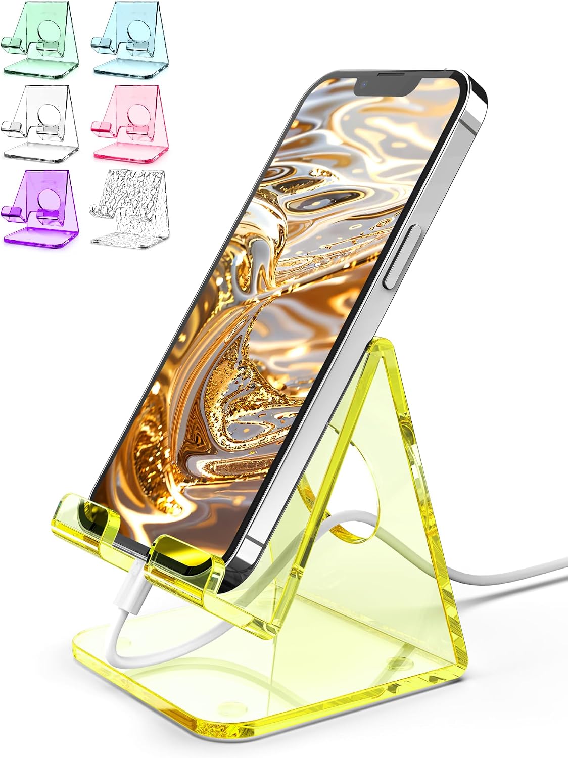 Amazon.com: TOPGO Acrylic Cell Phone Stand, Clear phone Holder for ...