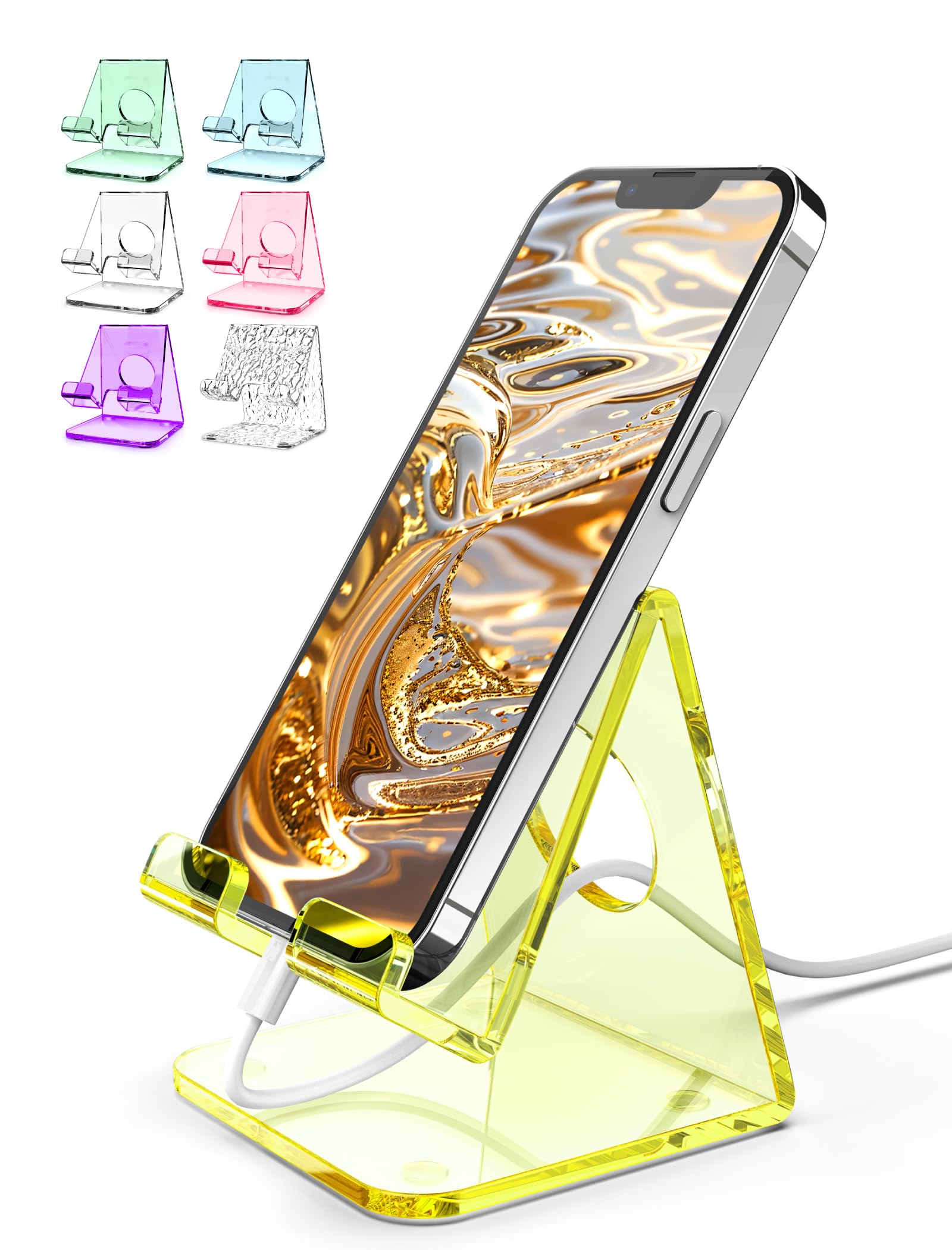 Amazon.com: TOPGO Acrylic Cell Phone Stand, Clear Phone Holder for ...