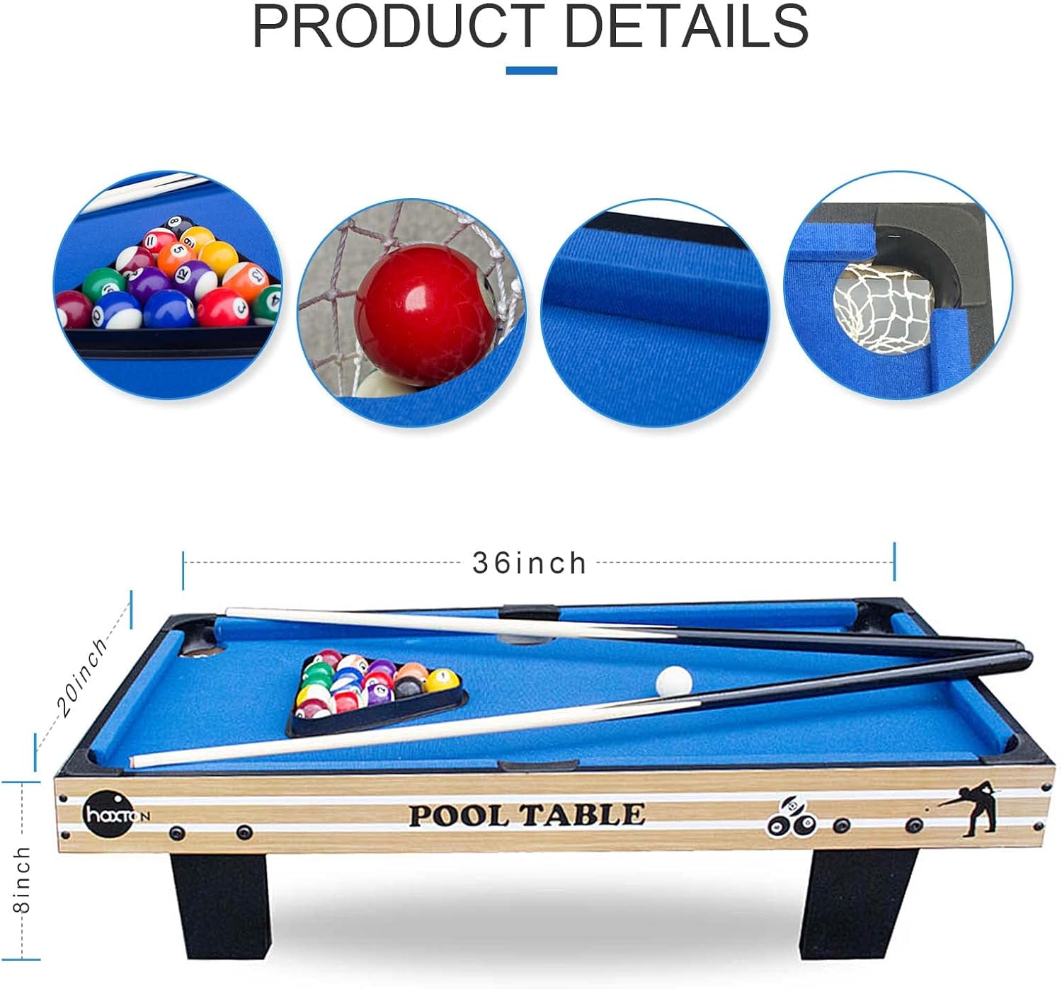 Buy Mini Top Pool Table Set: Mini Pool Table, Table Top Pool Tables ...
