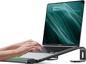 JCZT Ergonomic Laptop Stand for Desk, Aluminum Portable Laptop Stands ...