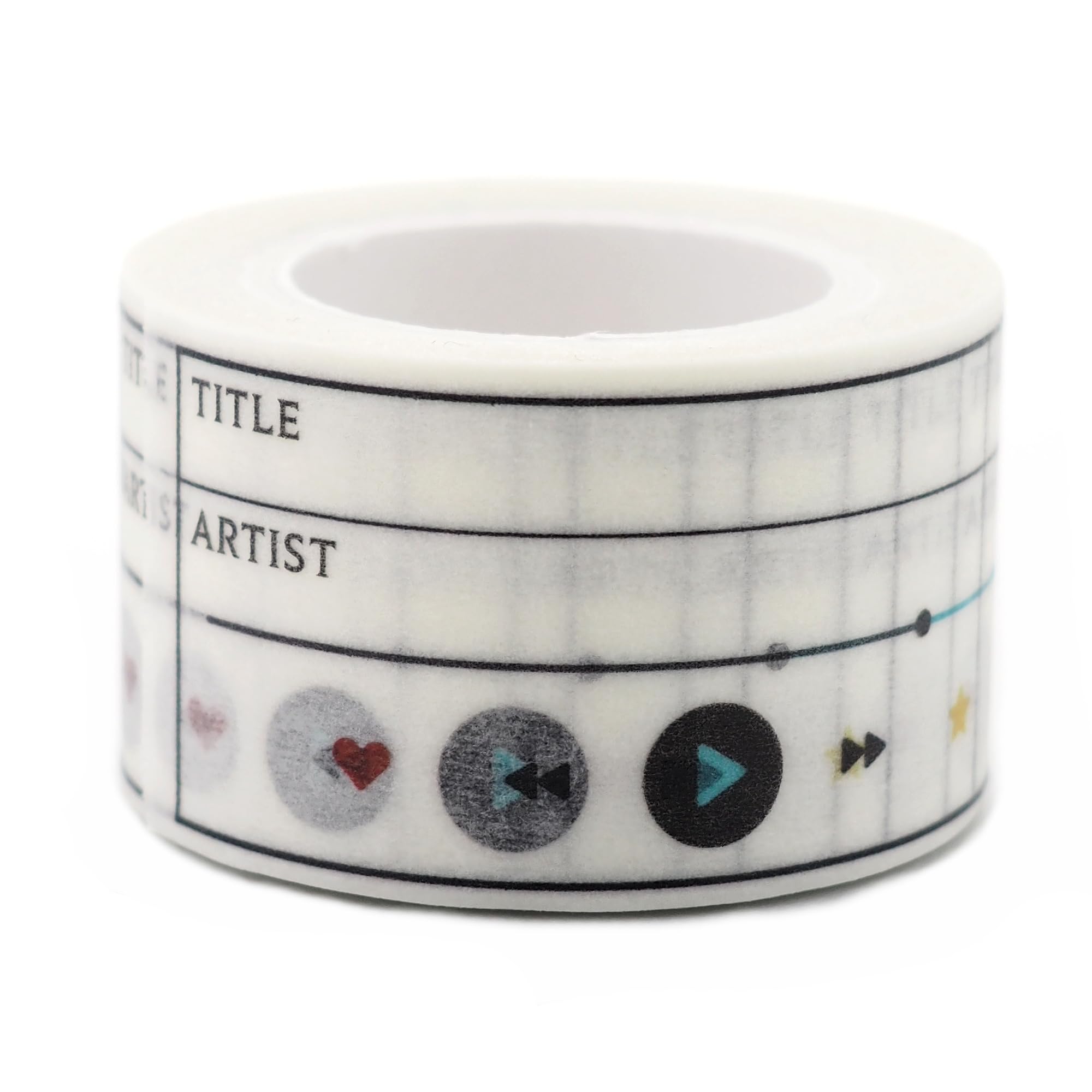 Amazon.com: LAOMIS Japanese Music Playlist Tracker Writable Washi Tape ...