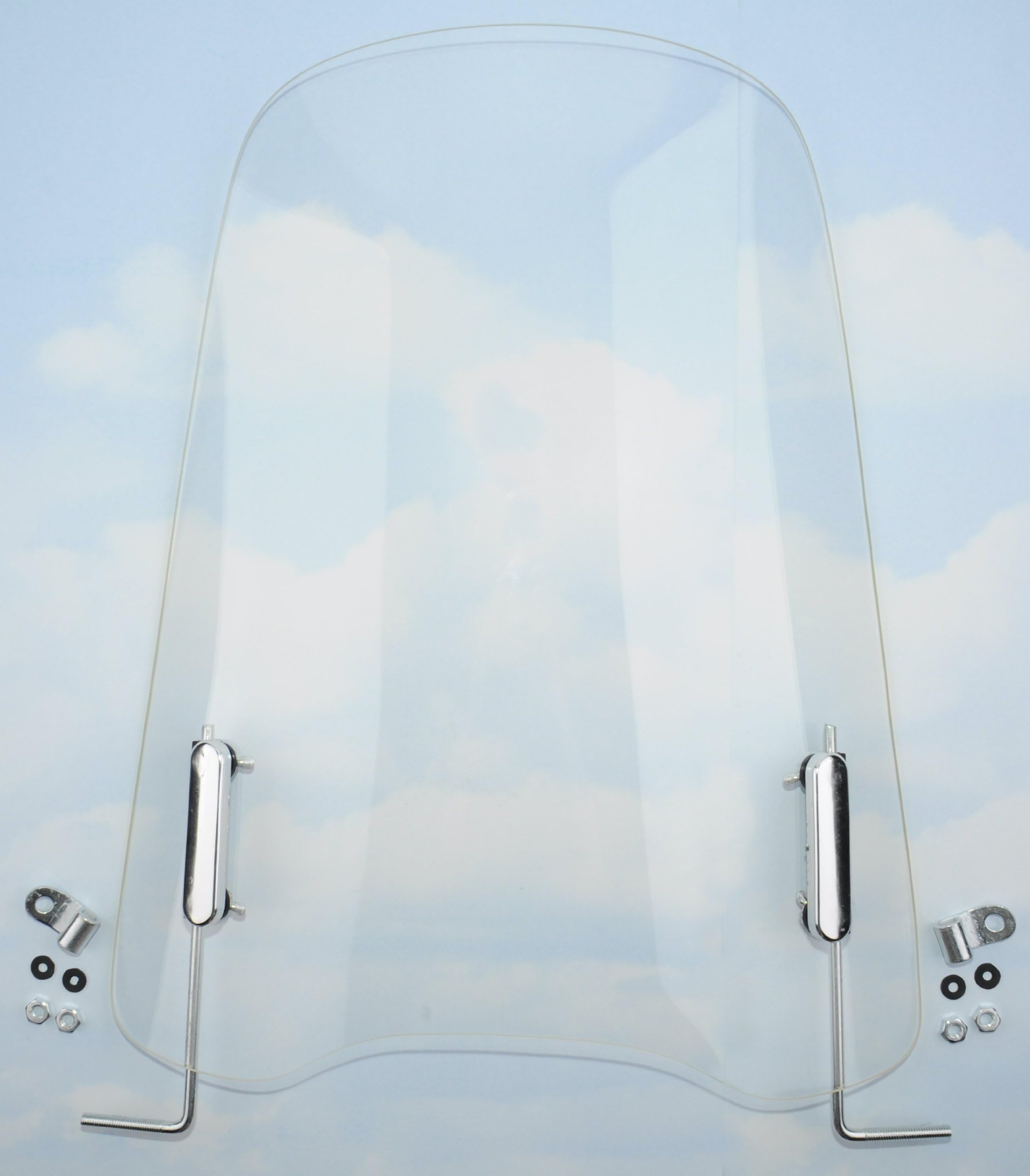 Amazon.com: Scooter/Moped 23" Windshield 3.8mm thickness w/ Universal ...