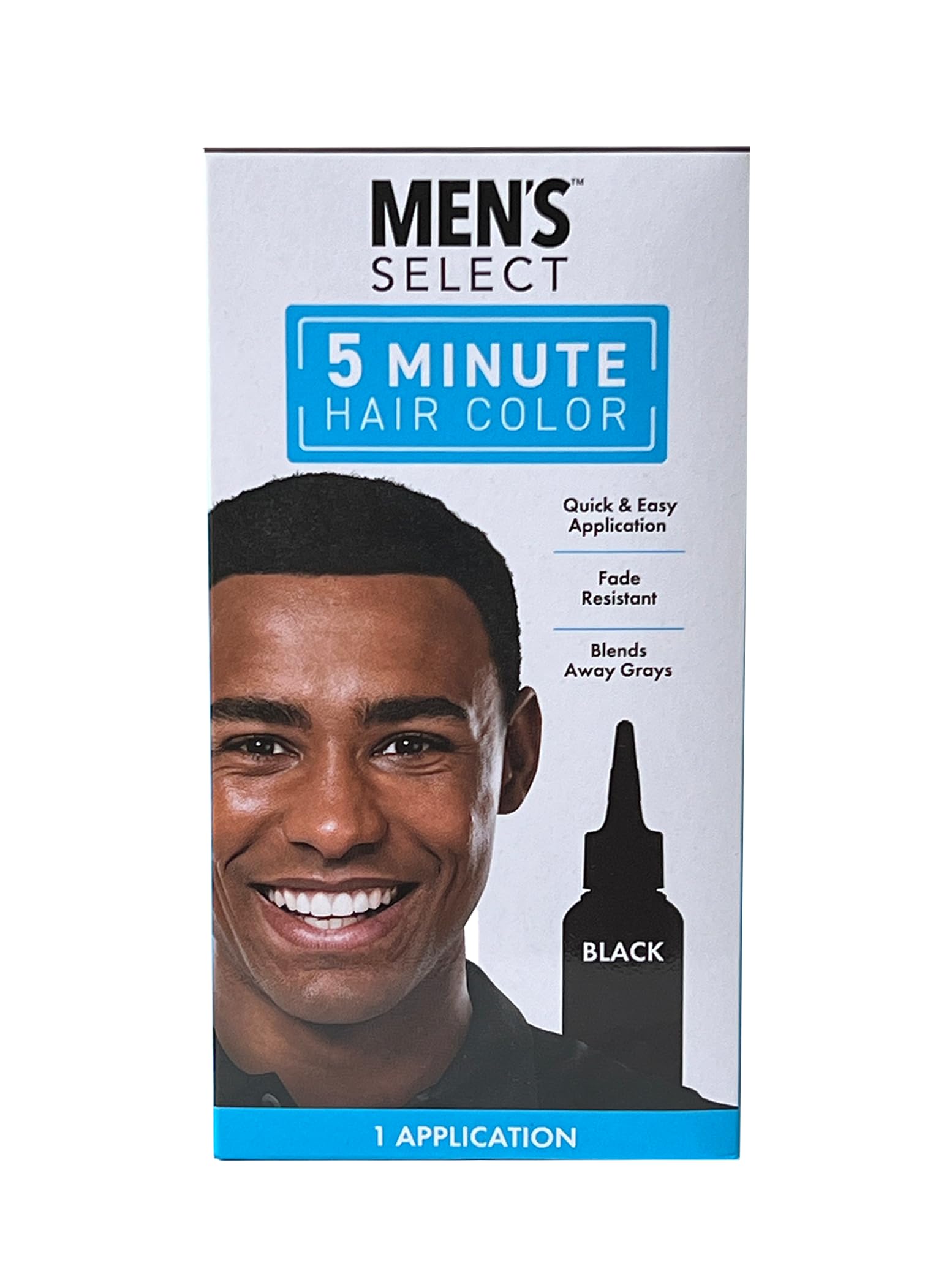 Amazon.com : MENS SELECT 5 minute Hair Color - BLACK : Chemical Hair ...