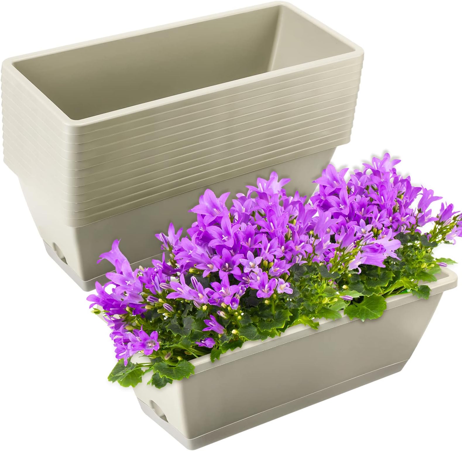 Amazon.com : 12 Pieces Rectangle Window Box Planter 17 Inch Window ...