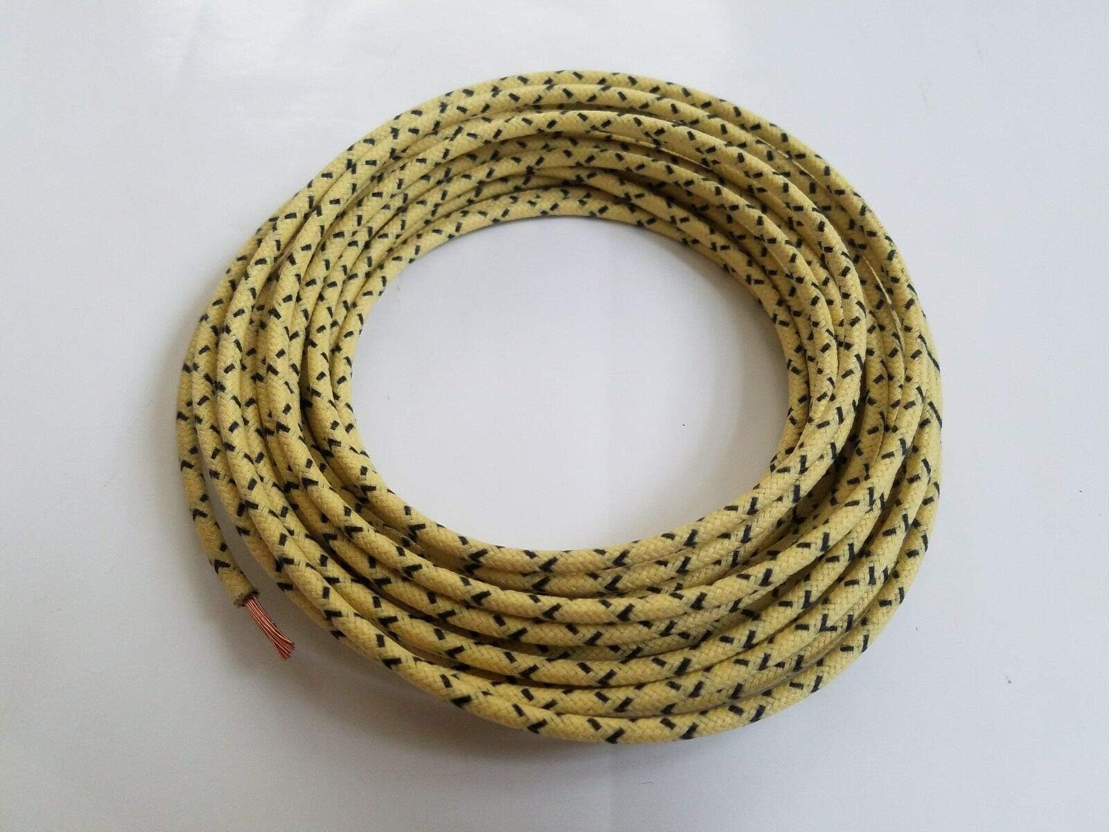 Amazon.com: Black (14ga) Vintage Cloth Covered Wire 25ft : Tools & Home ...