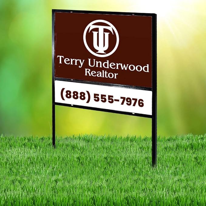 Amazon.com : Real Estate Yard Sign Frame. Holds 36"x24" Sign and one ...