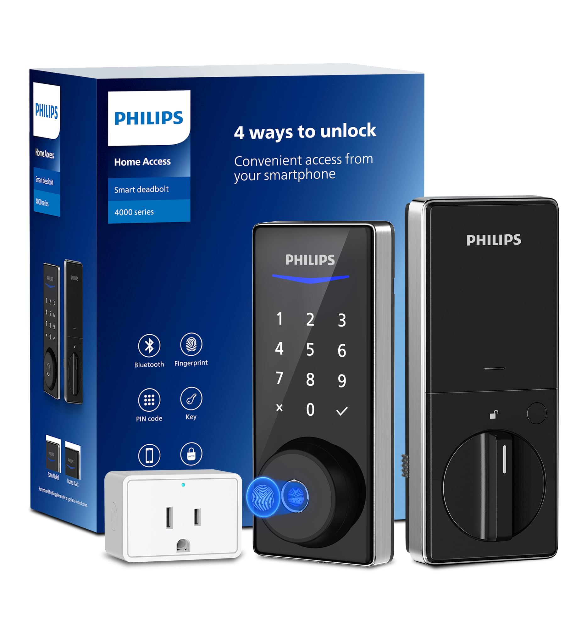 Snapklik.com : Philips Wi-Fi Smart Door Lock, Keyless Entry Door Lock