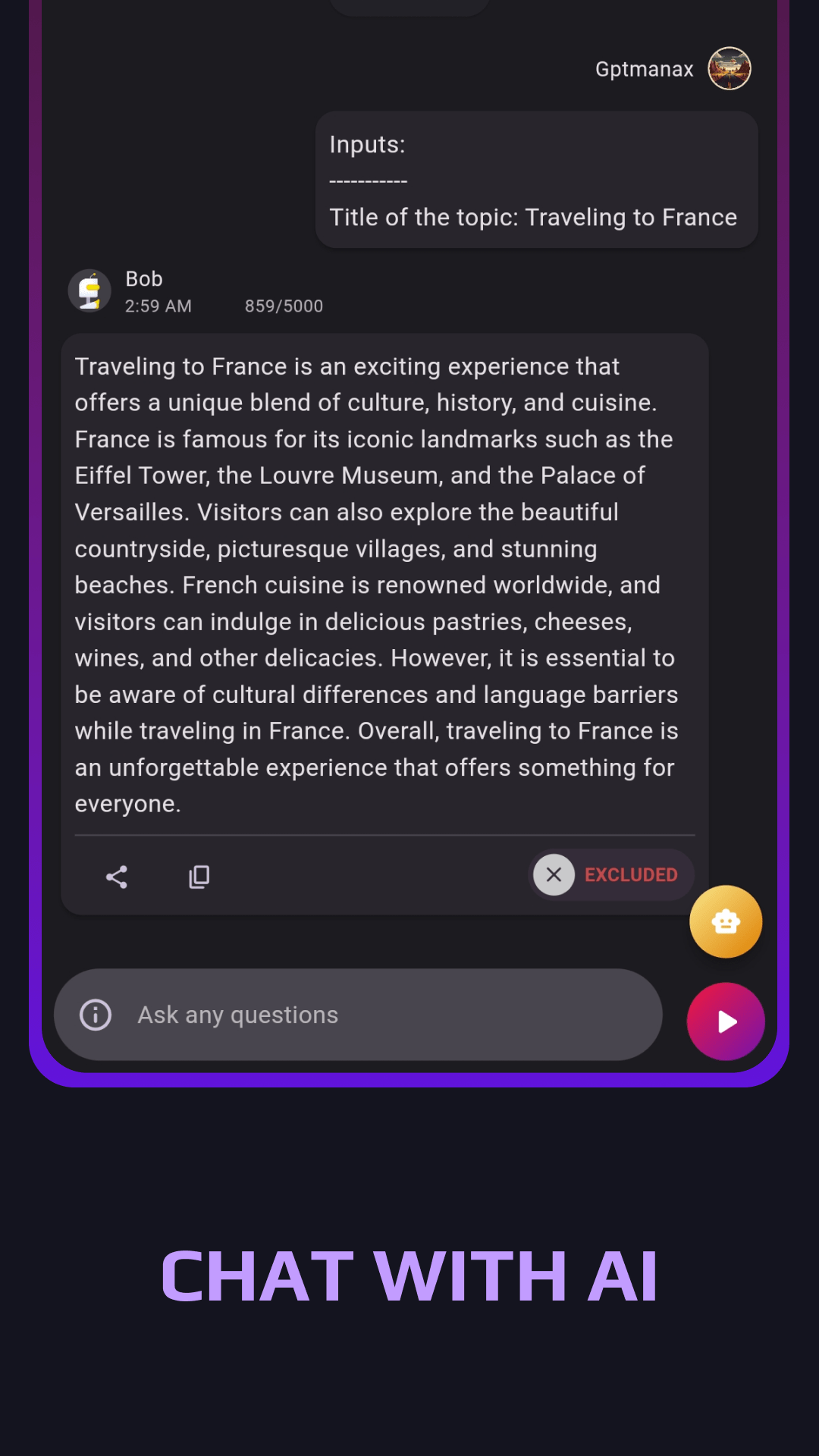 GPTMana - Automated GPT Chatbot Assistant - App on Amazon Appstore
