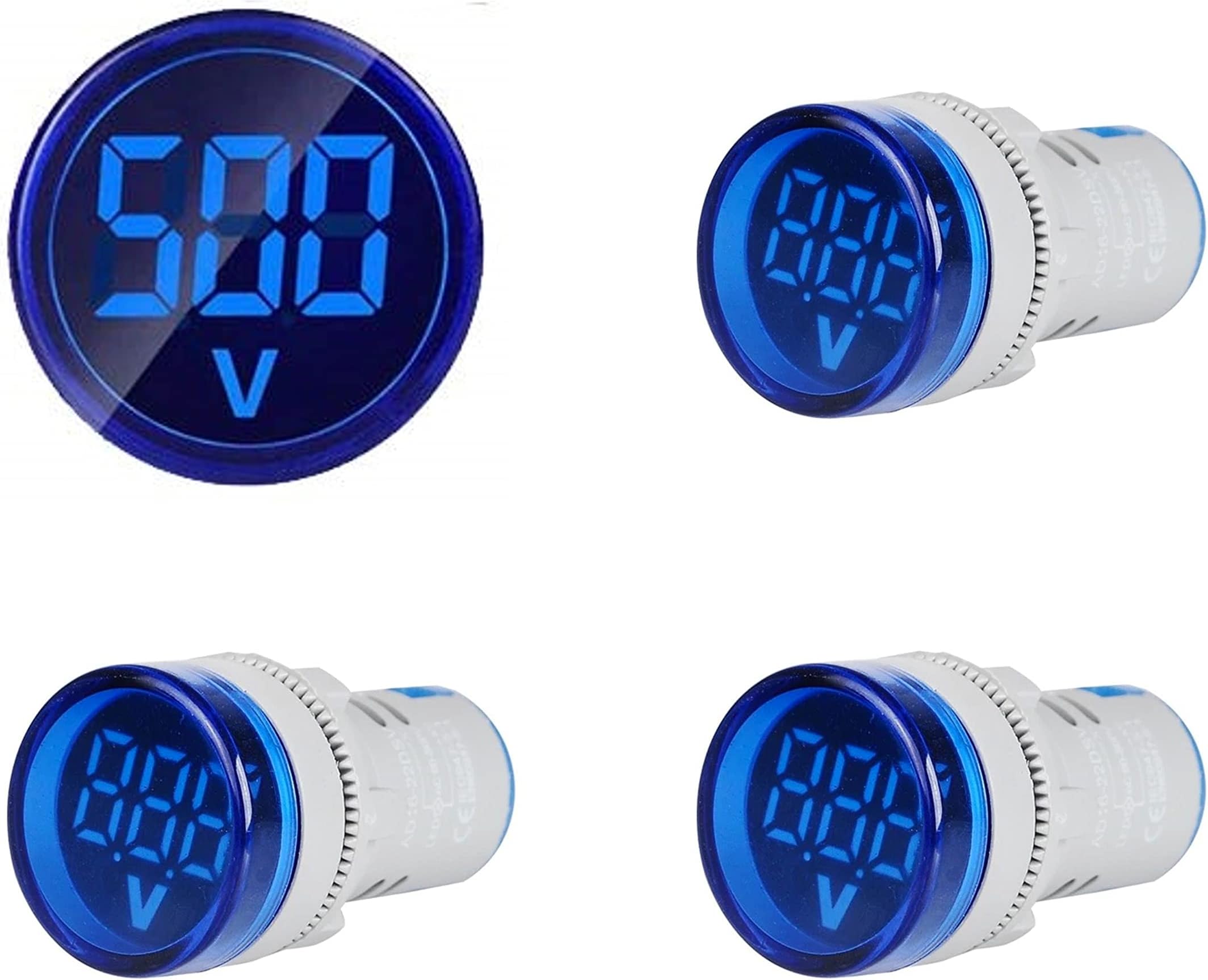 Vendoz Voltage Meter LED Display Gauge Digital Volt Indicator Combo ...