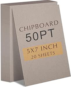 Amazon.com: 20 Pcs Book Chipboard, Binder Board, Grey Cover Board, Card ...