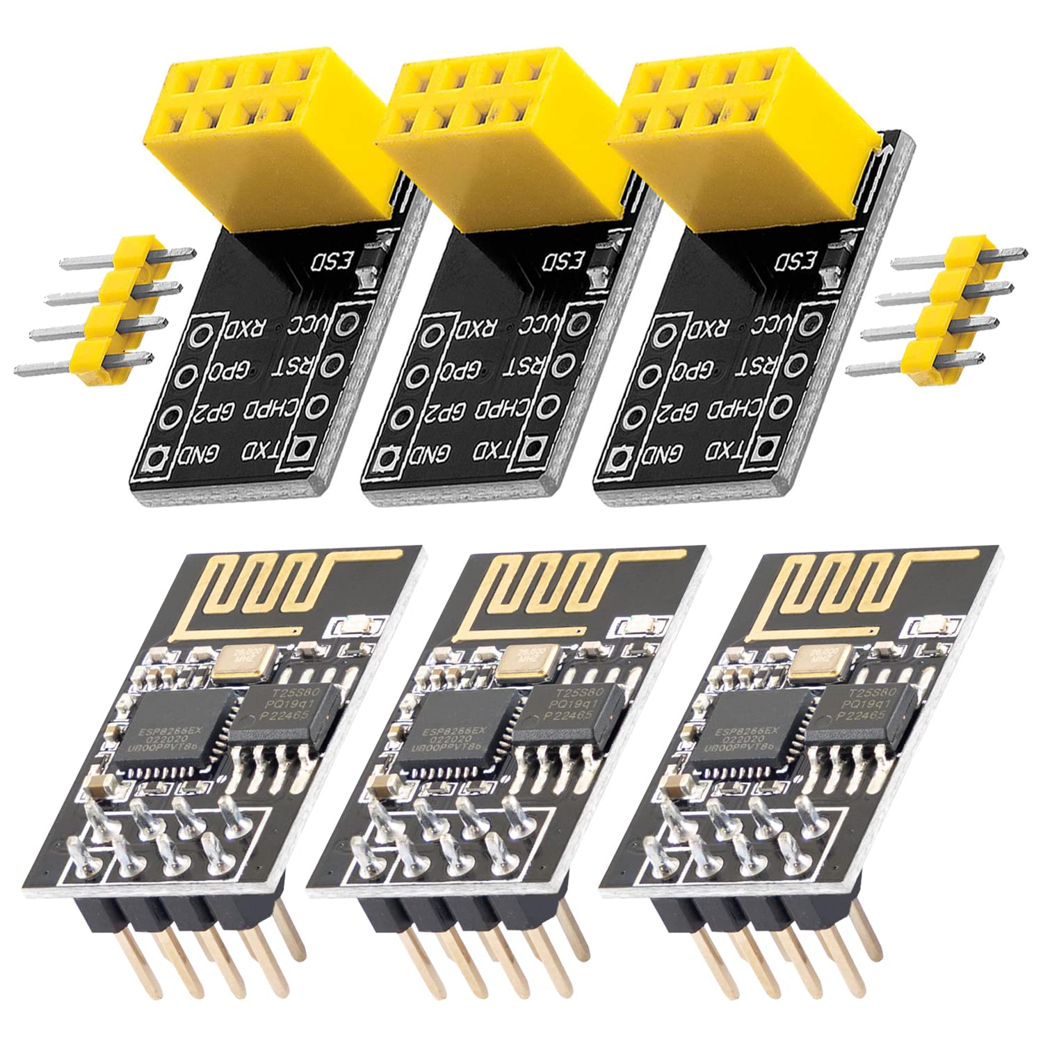 ESP8266-01S WiFi Transceiver Module with Breakout Nepal | Ubuy