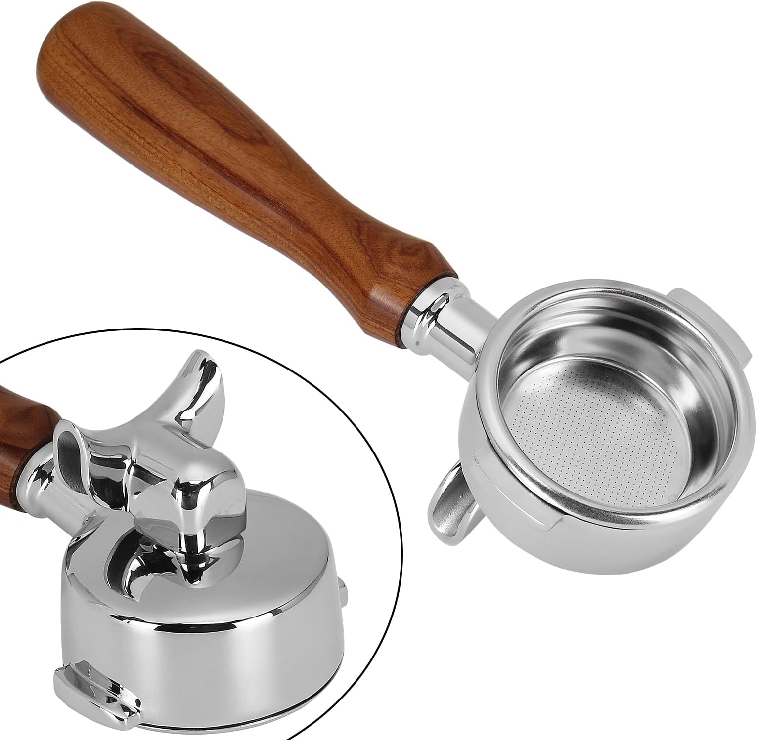 Amazon.com: 58mm Portafilter Double Spout Compatible with E61 Group ...