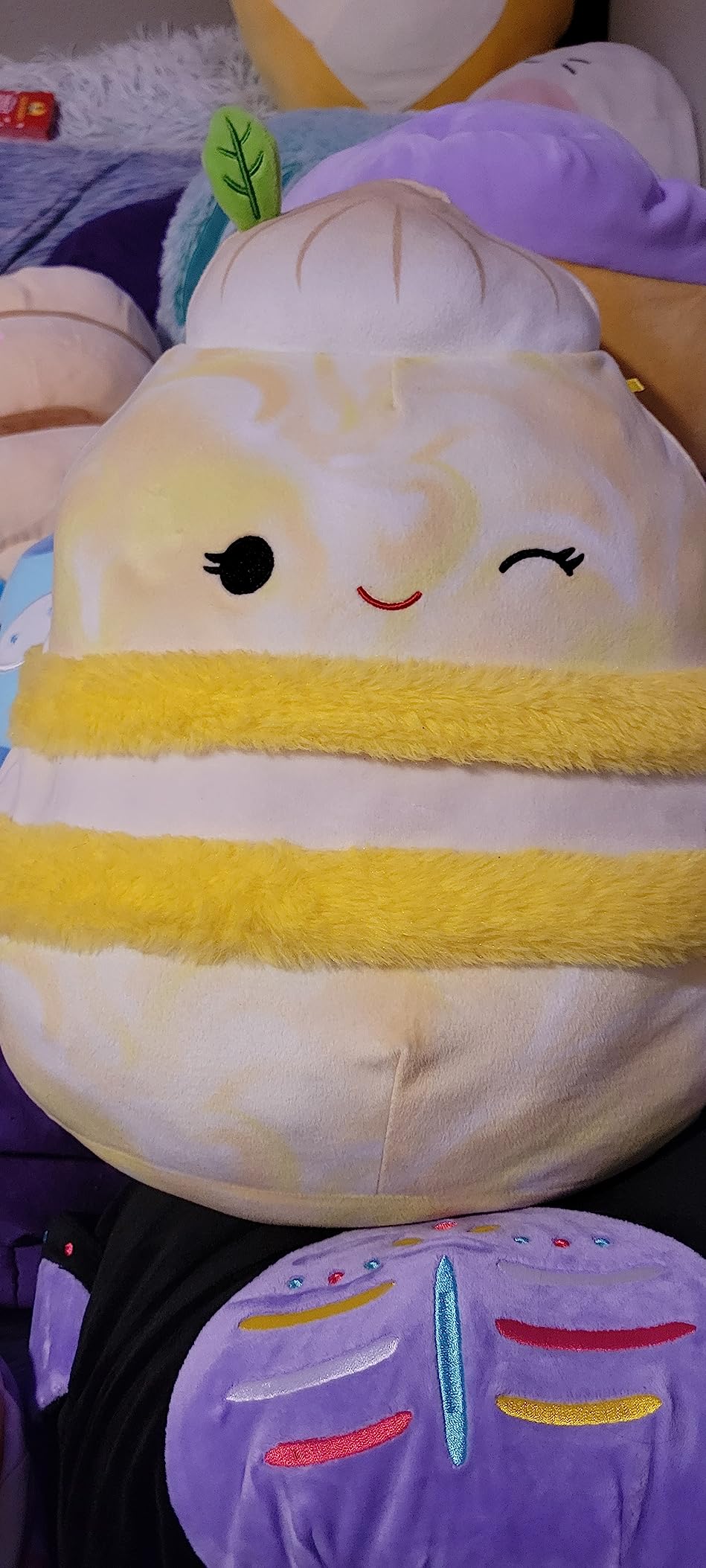 Amazon.com: Squishmallows Original 12-Inch Landry Yellow Meringue ...