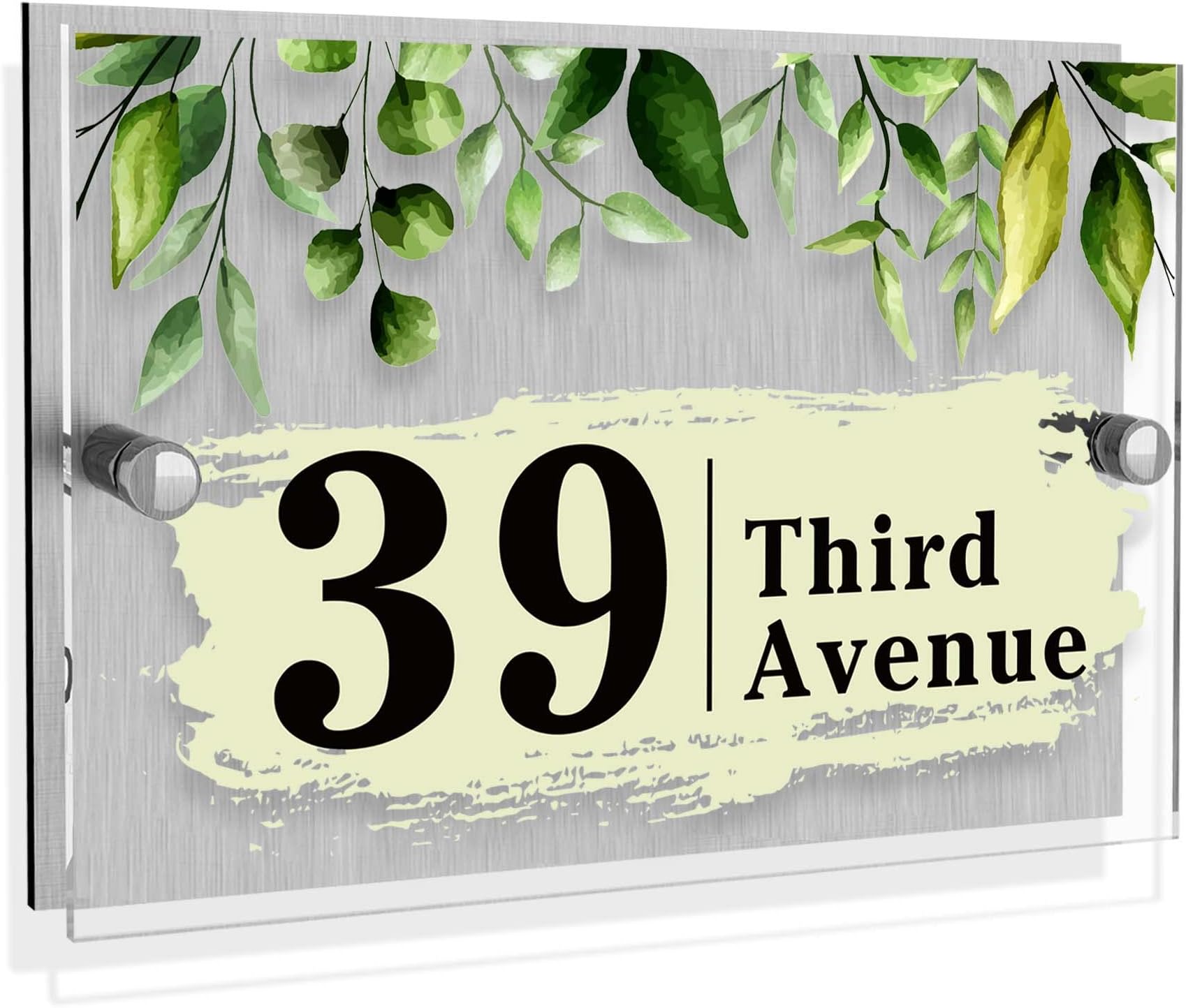 Personalised House Numbers Plaques Road Plate Plaque Door Numbers ...